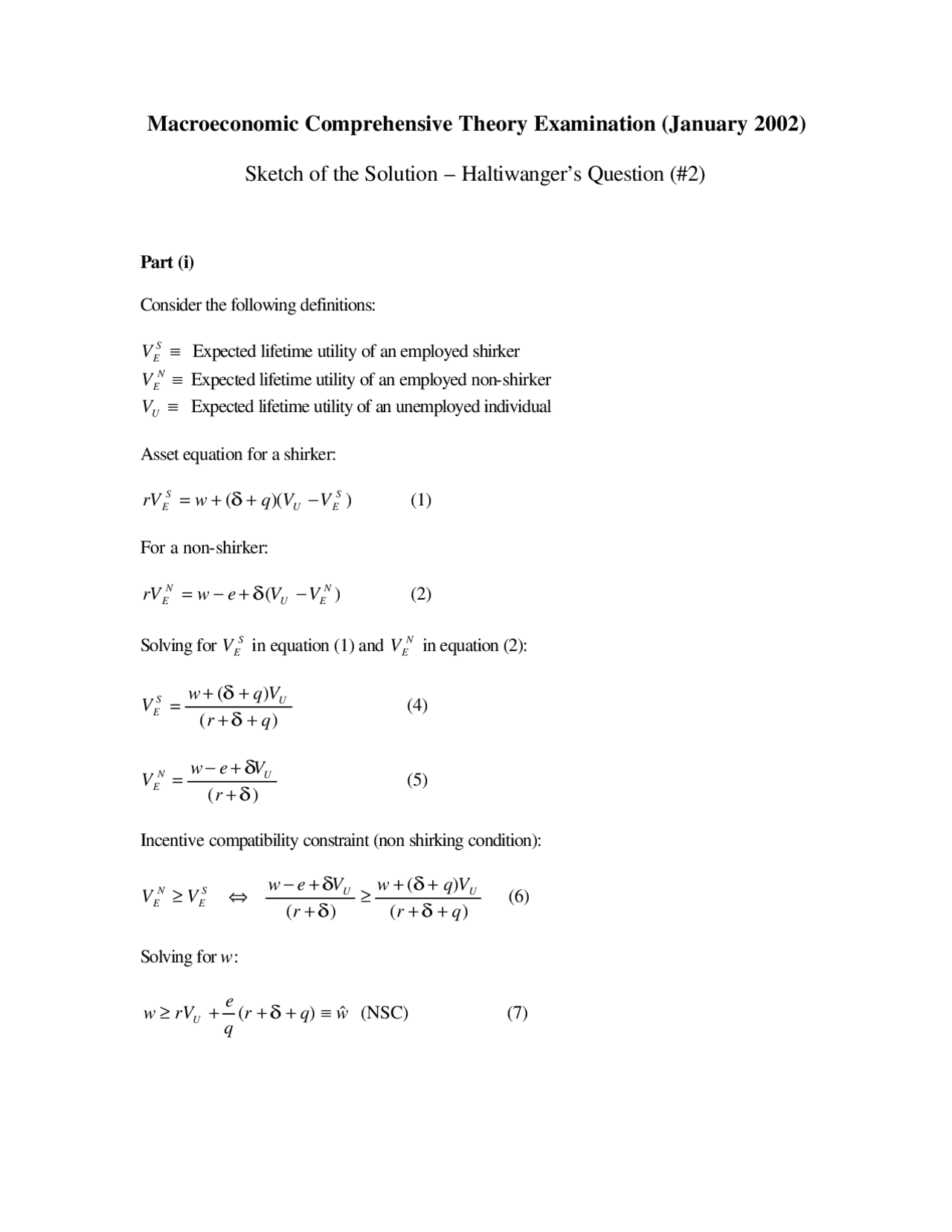 Exam I Solved Principles Of Macroeconomics Econ 201 Docsity