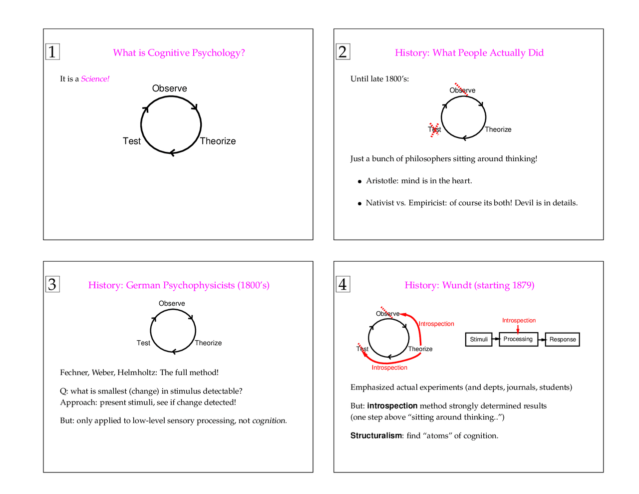 Lecture Slides On What Is Cognitive Psychology Psyc 2145 Docsity