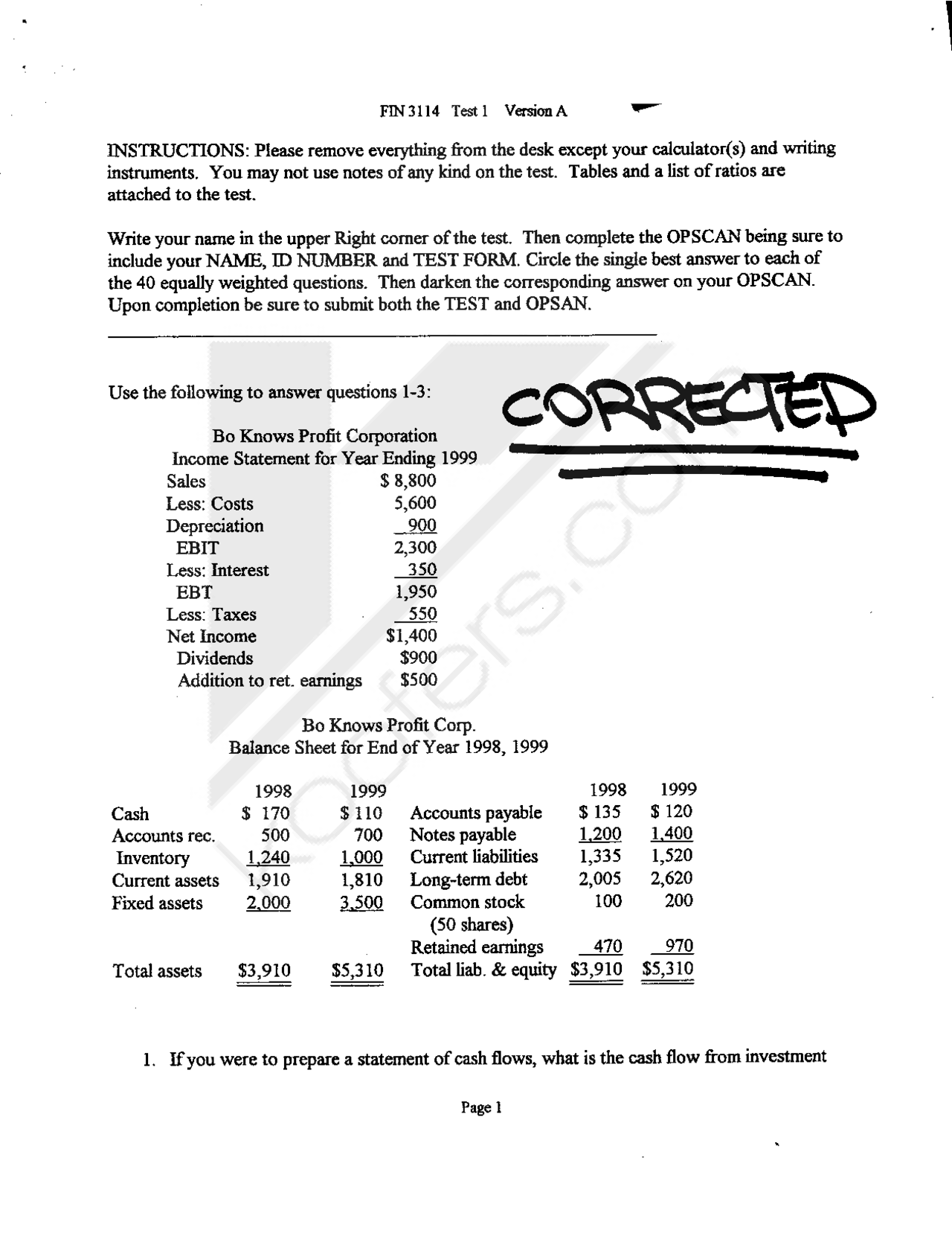 40 Solved Questions On Intermediate Financial Management Fin 3114