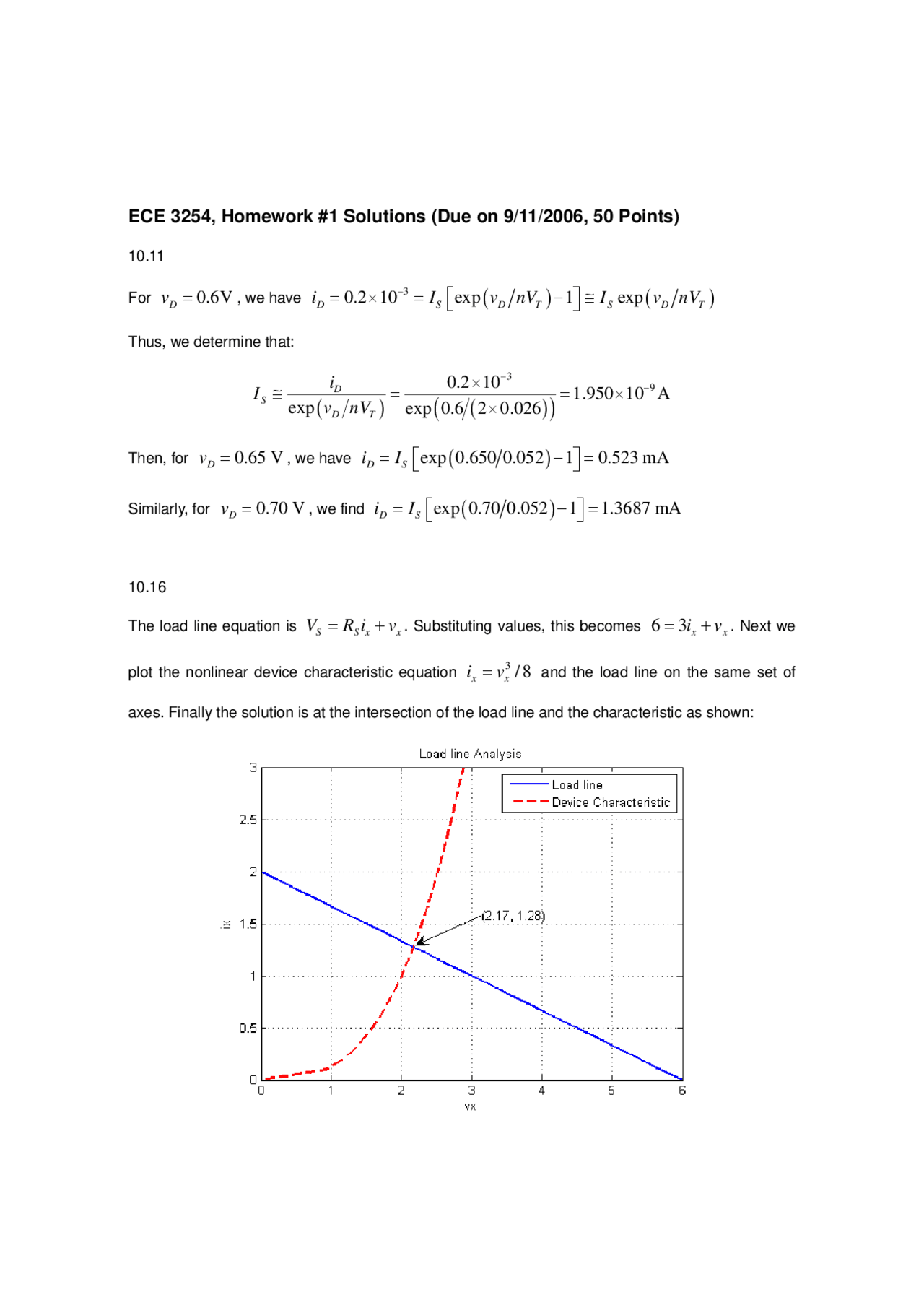 Homework 1 Solution Industrial Electronics Ece 3254 Docsity