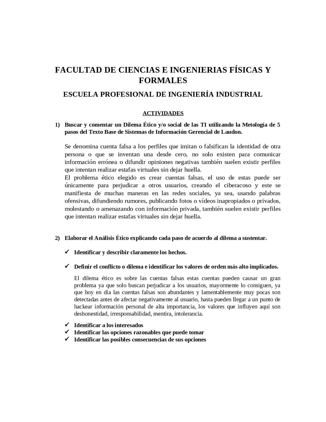 ETICA EN LA TECNOLOGIA DE LA INFORMACION - Docsity