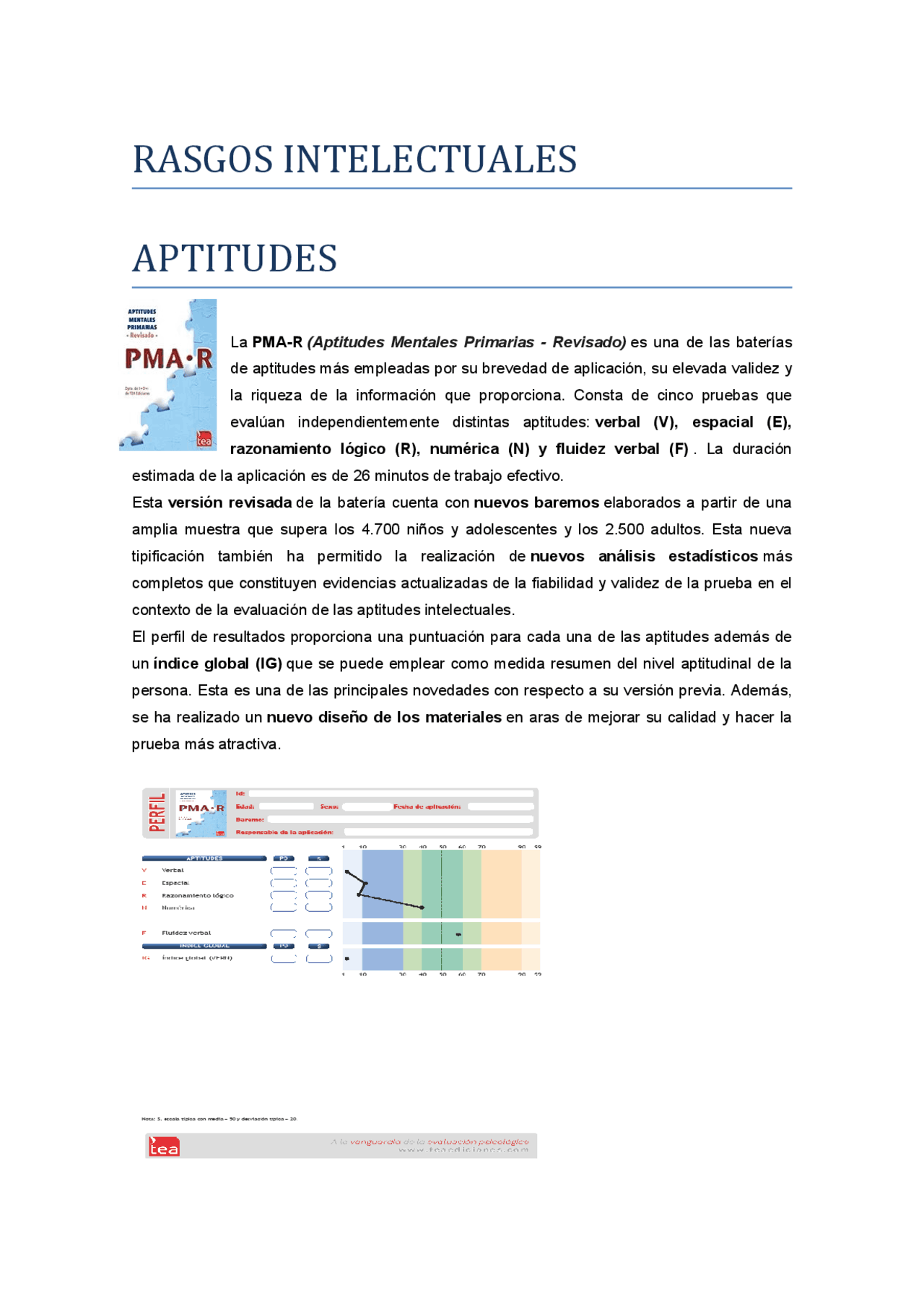 Variedad De Tests Tea Docsity
