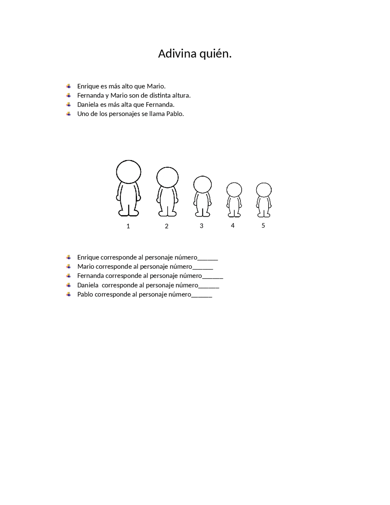 Adivina quién - Docsity