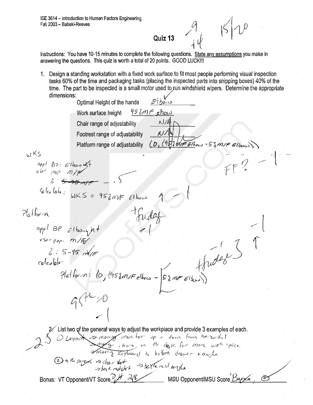 2 Questions On Human Factors Ergonomics And Engineering Quiz Ise