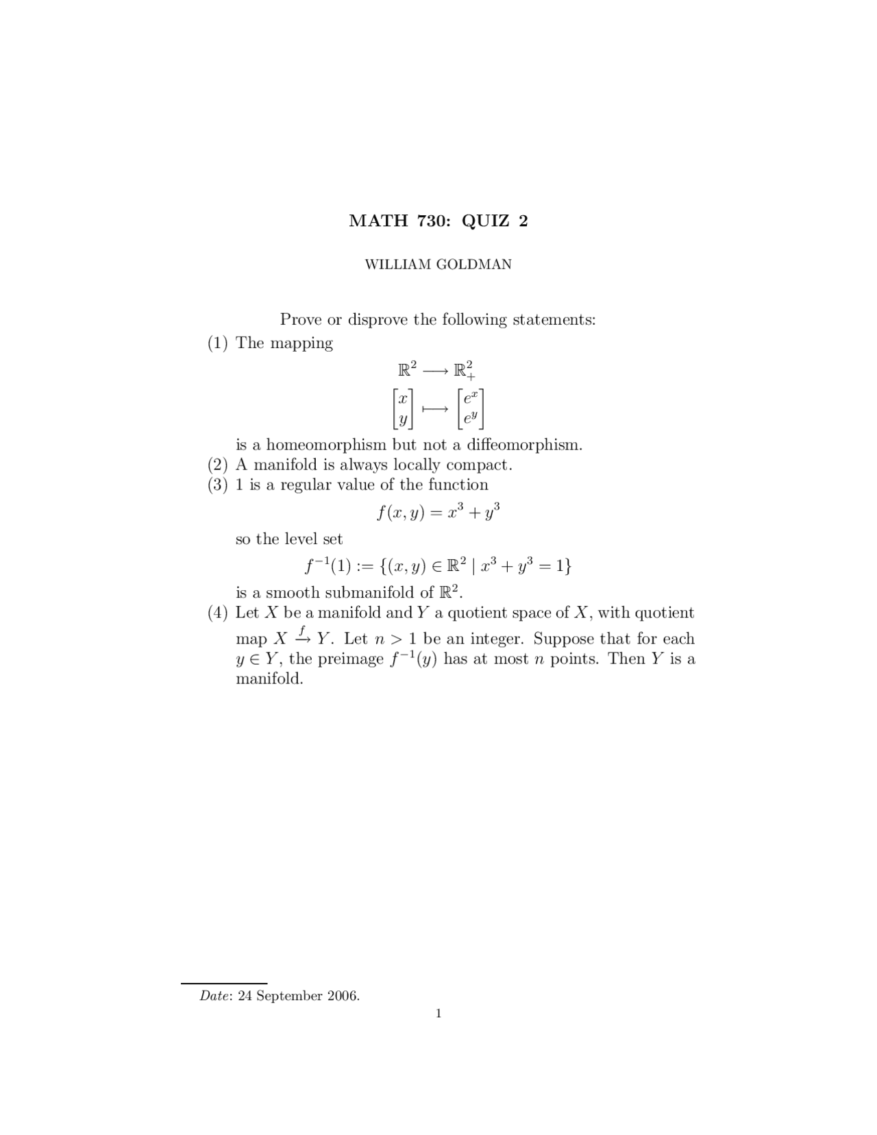 4 Practice Problems On Fundamental Concepts In Topology Quiz 2 Math