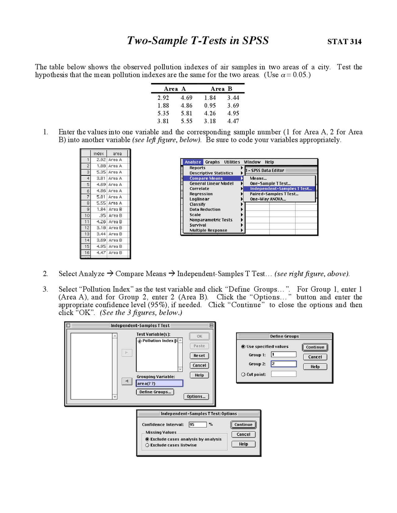 Two-Sample T-Tests in SPSS - Applications of Statistics | STAT 314 ...