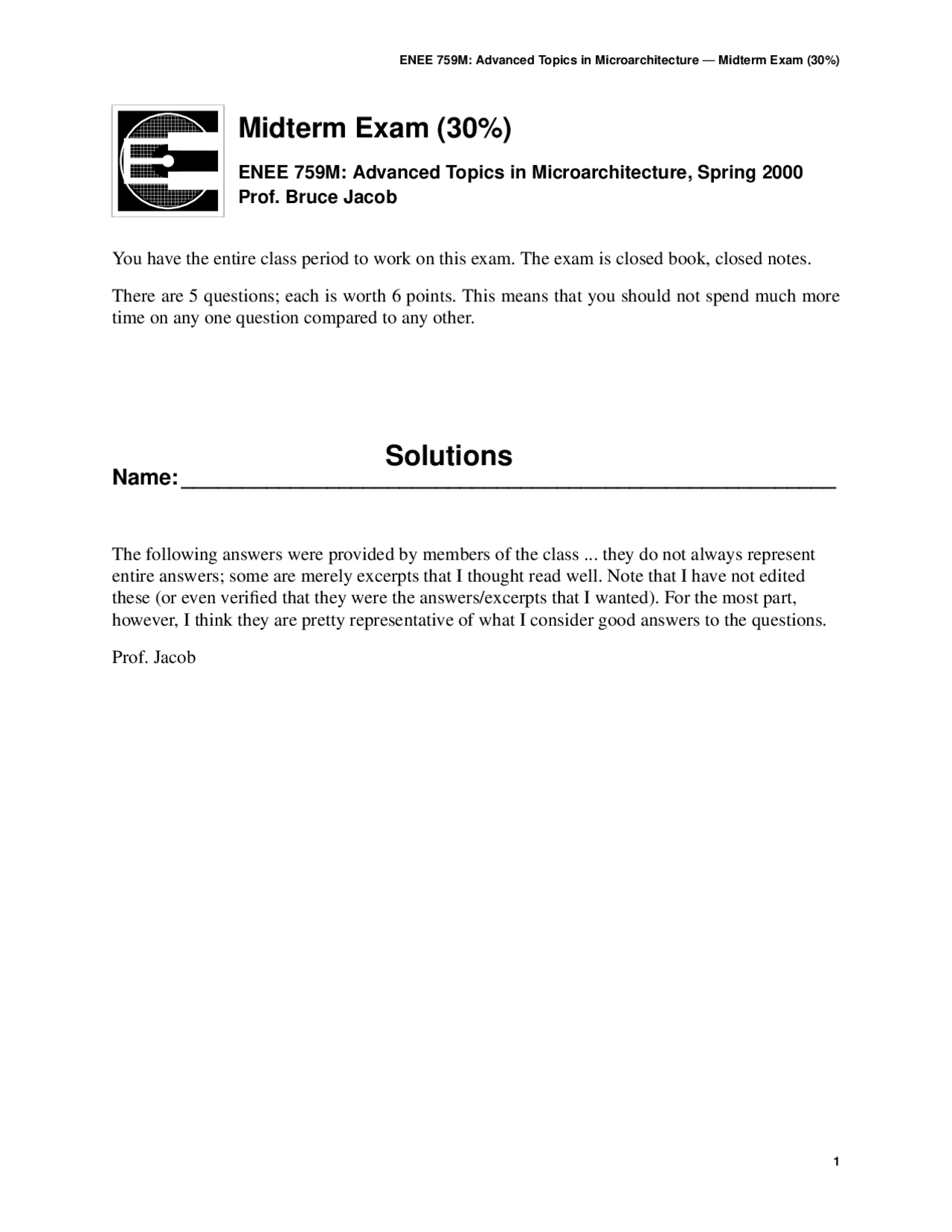 Midterm Exam Solutions Introduction To Cyber Physical Systems Enee 759 Exams Electrical