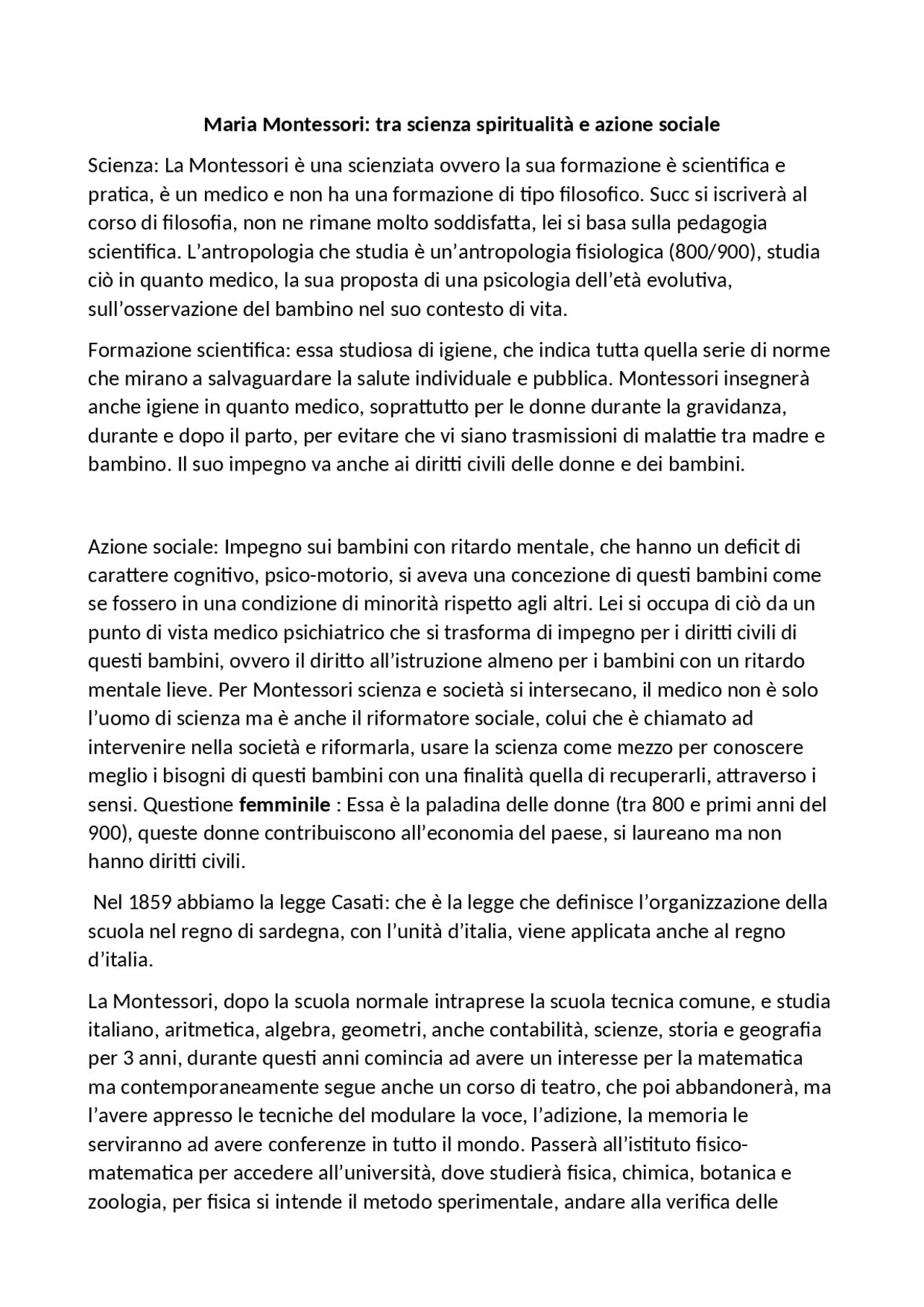 Appunti Esame I Anno Docsity