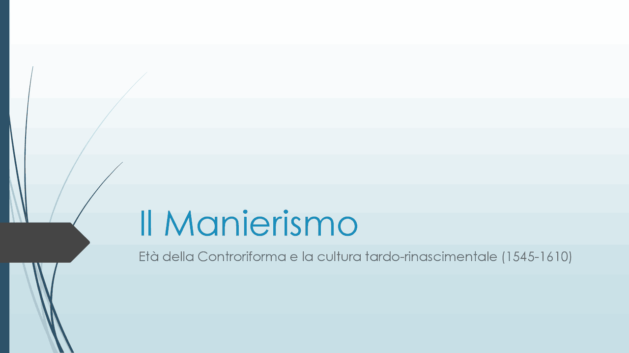 Manierismo Tasso Gerusalemme Liberata Docsity