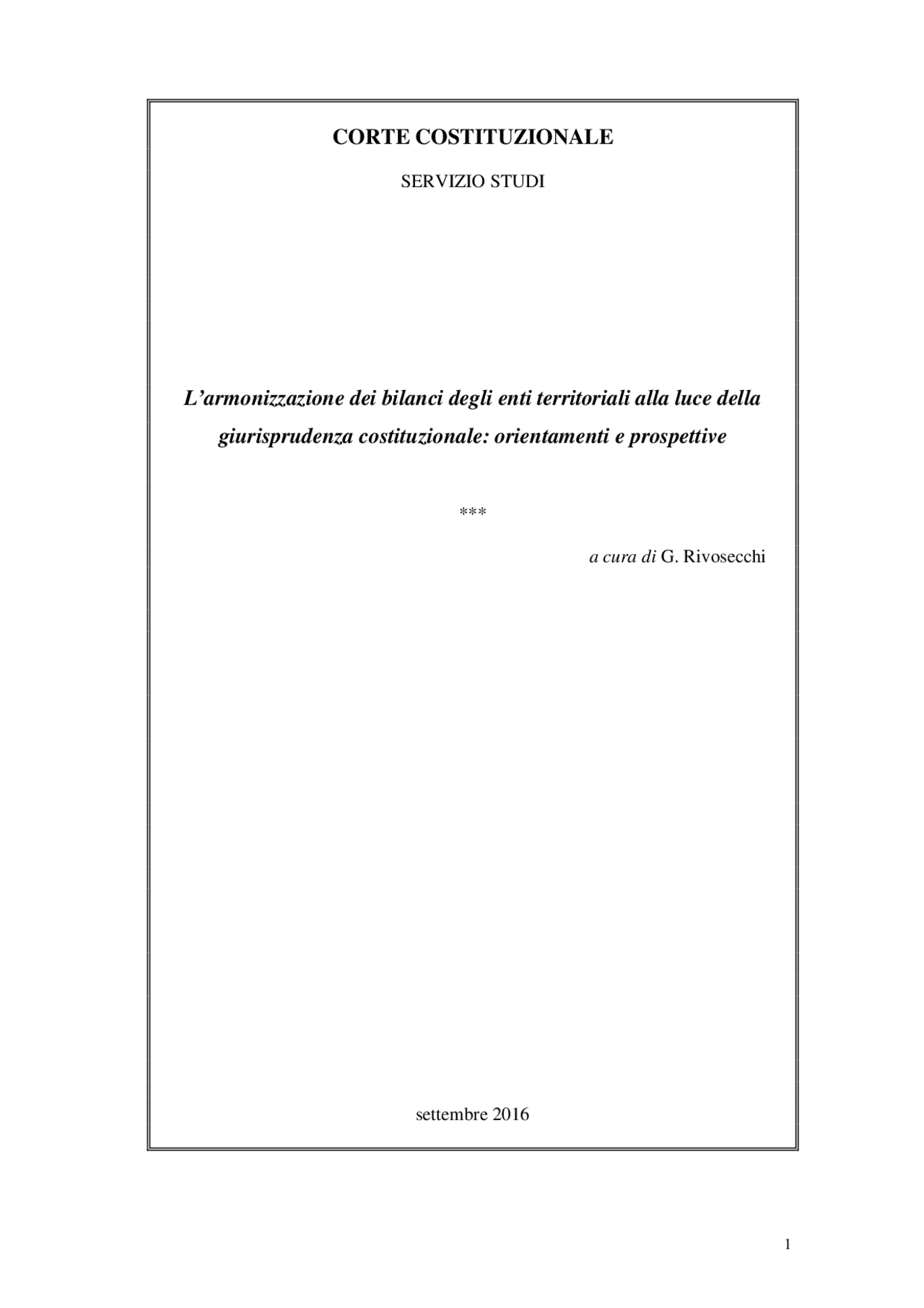L Armonizzazione Dei Bilanci Docsity