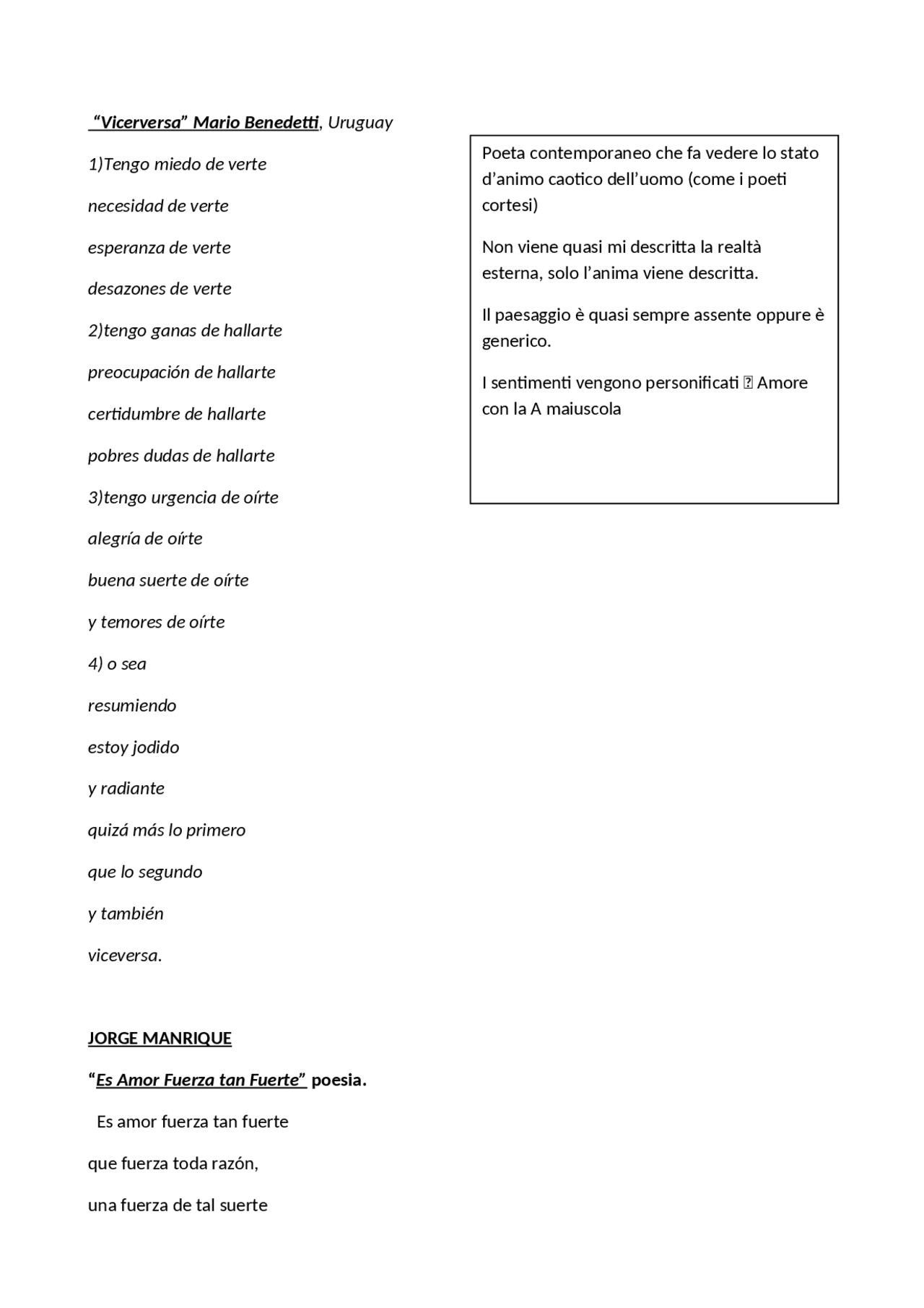 Letteratura Spagnola Profssa Assumma Docsity