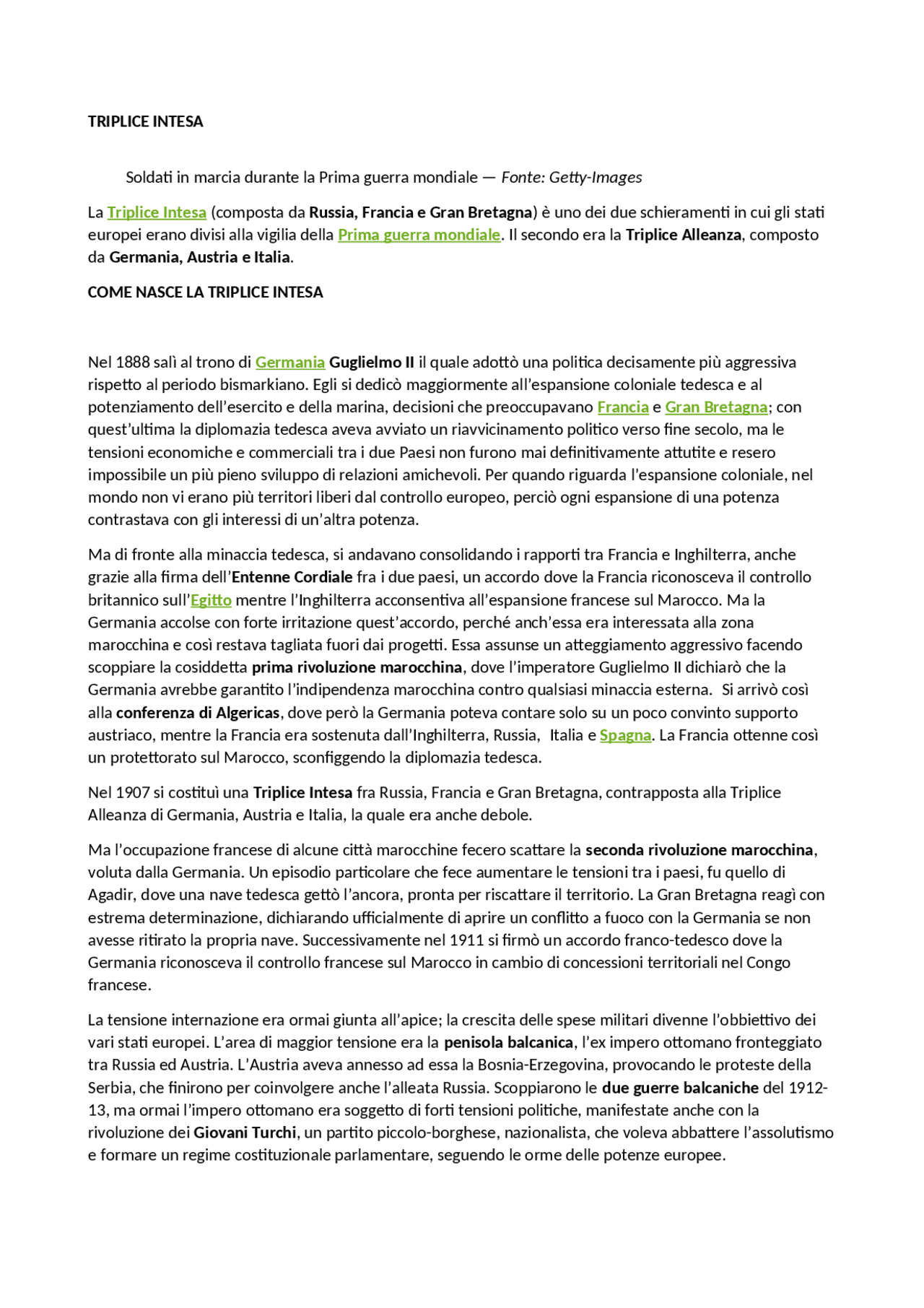 Storia Contemporanea Docsity