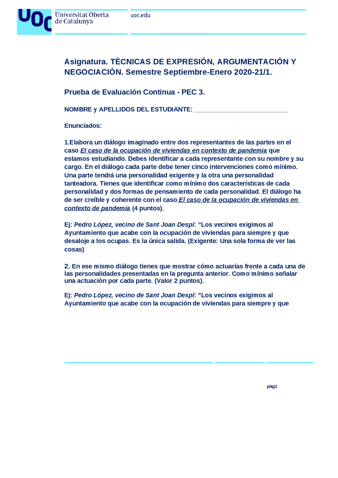 Enunciado Pec 3 2020 Docsity