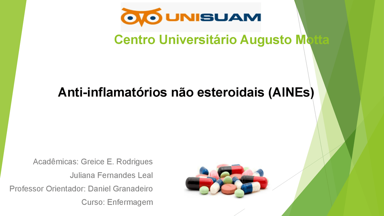 Anti Inflamatório Aines Docsity