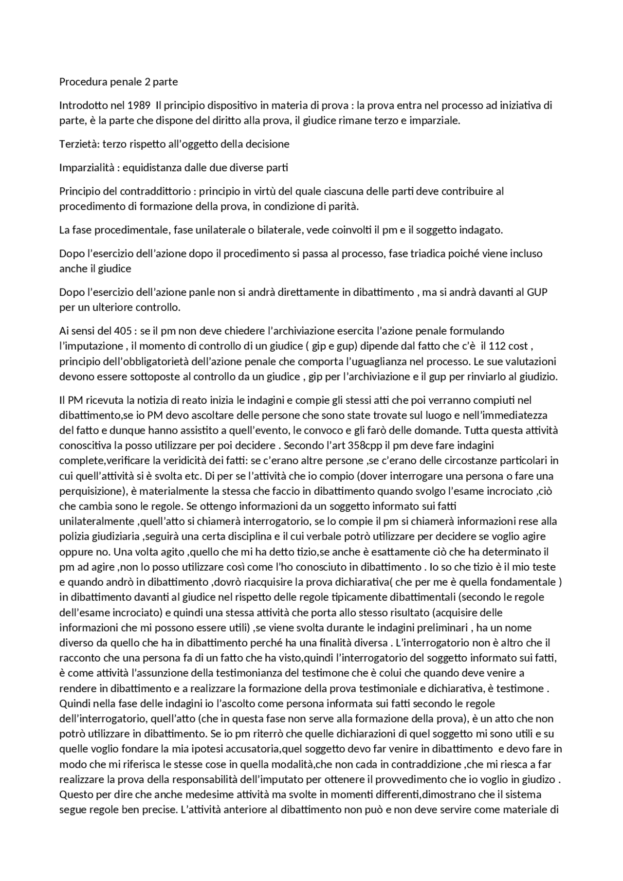 Indagini Preliminari Docsity