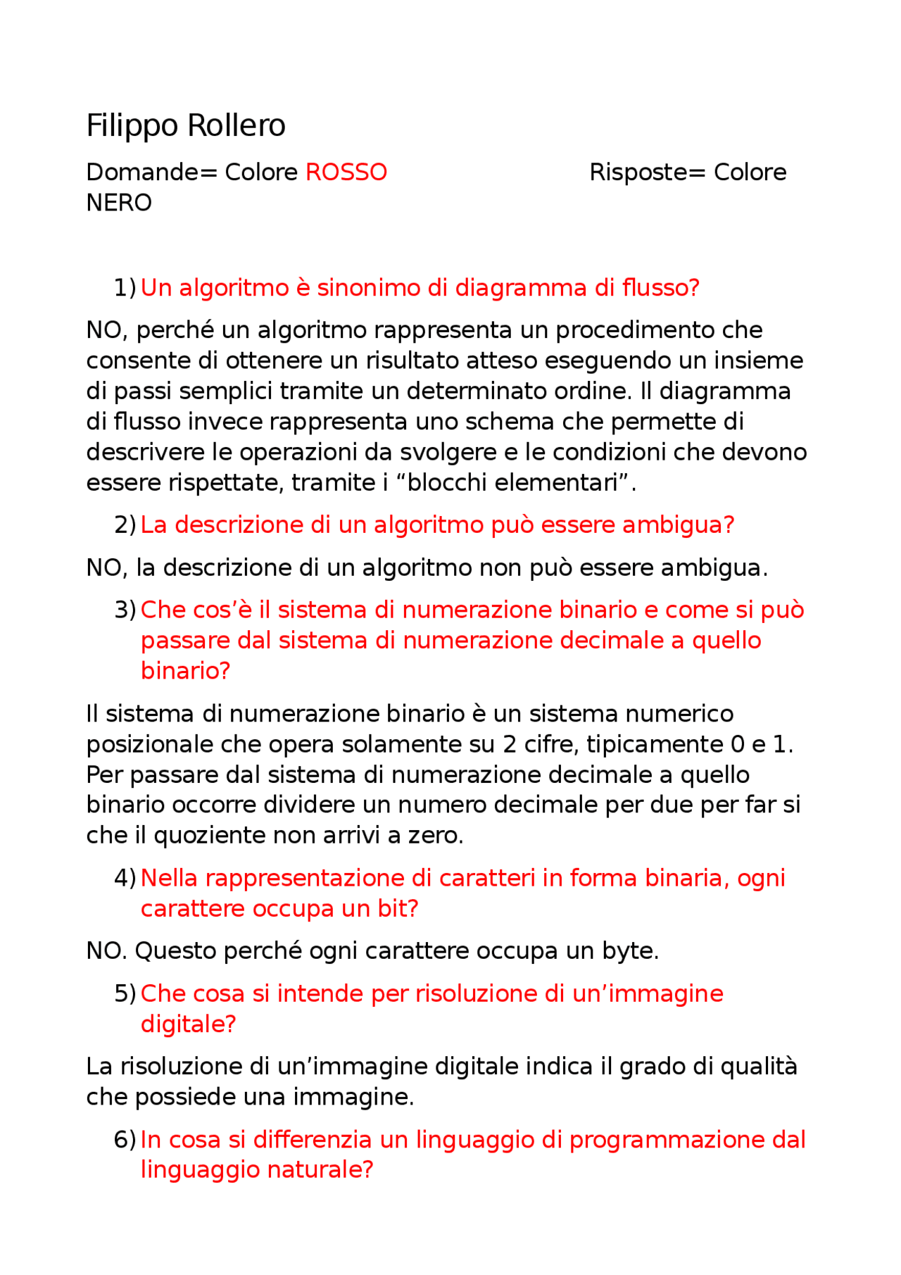 Lezione 2 Informatica Docsity
