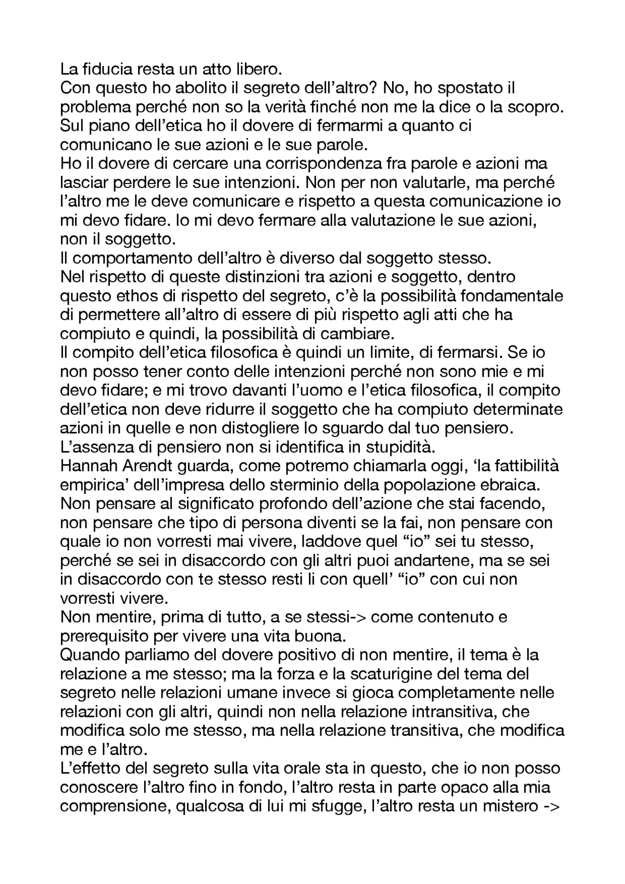 Filosofia Morale Secondo Semestre Pt 3 Docsity