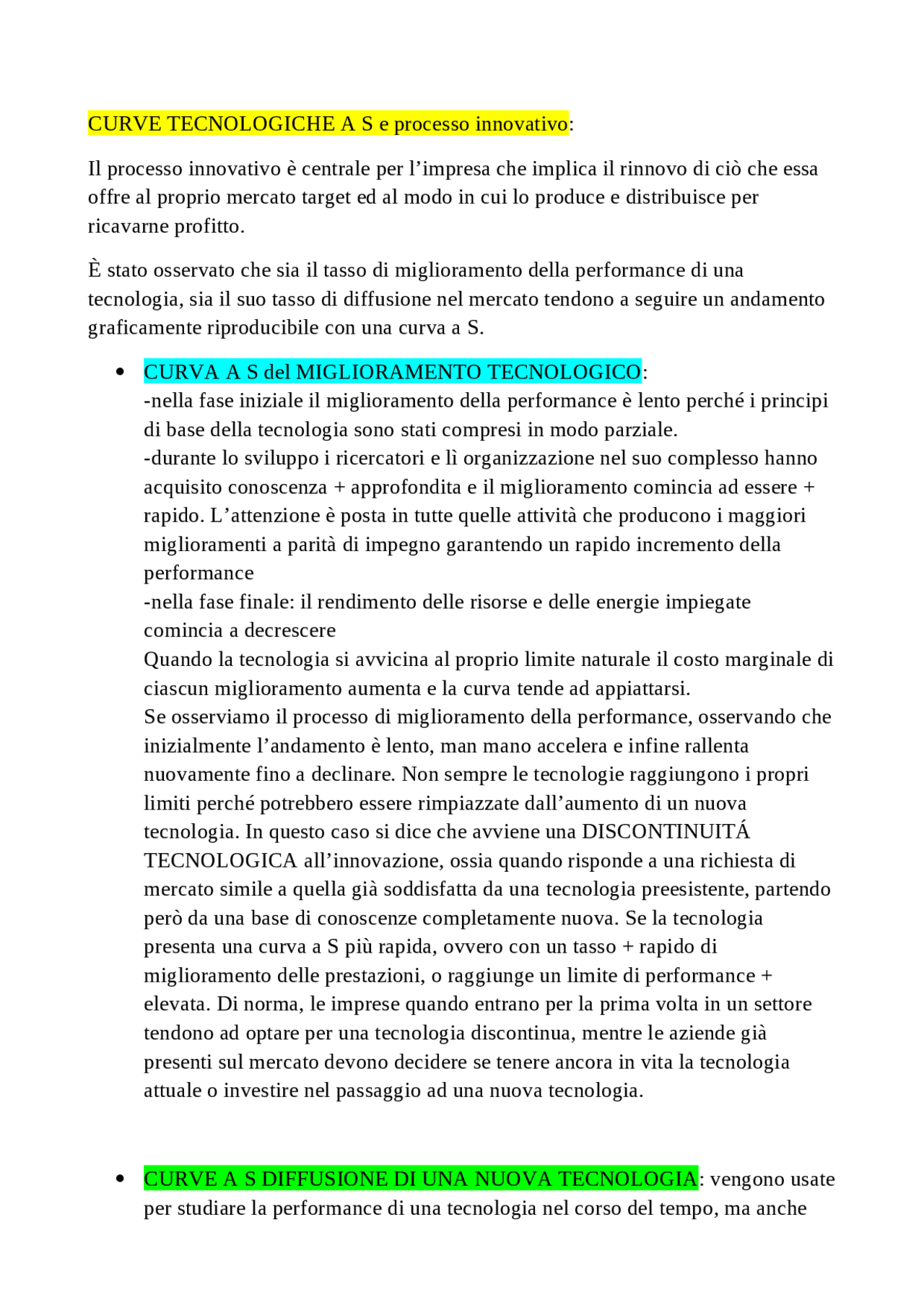 Innovation Design Sintesi Docsity