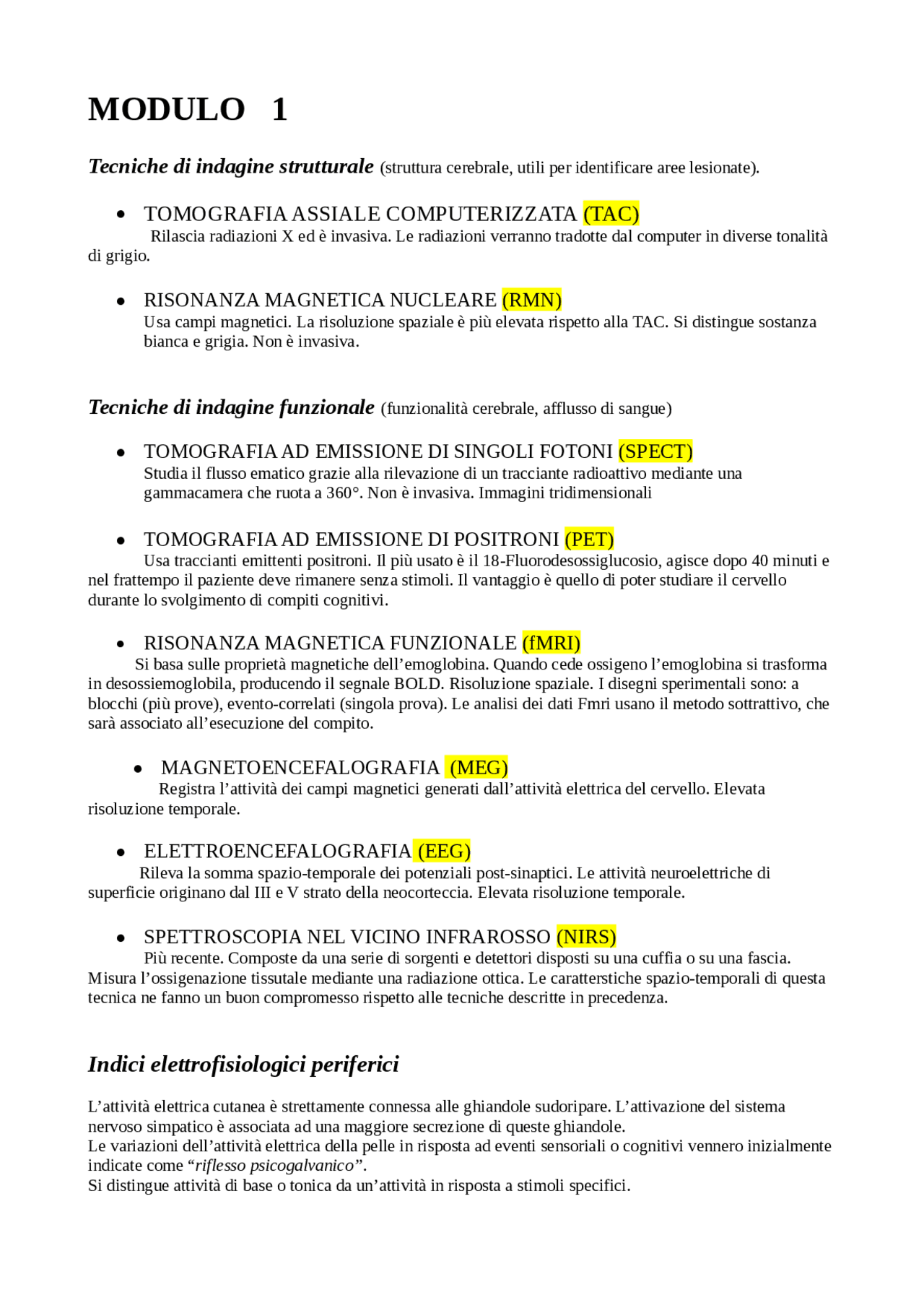 Tecniche Di Indagine E Storia Mod 1 Docsity