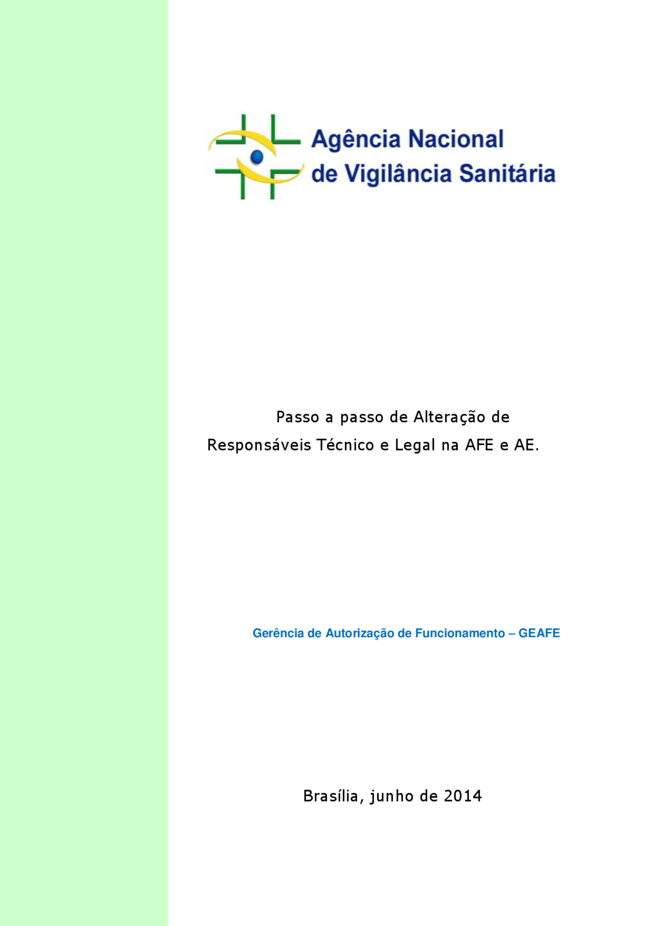 TUTORIAL DE AFE PASSO A PASSO ANVISA - Docsity