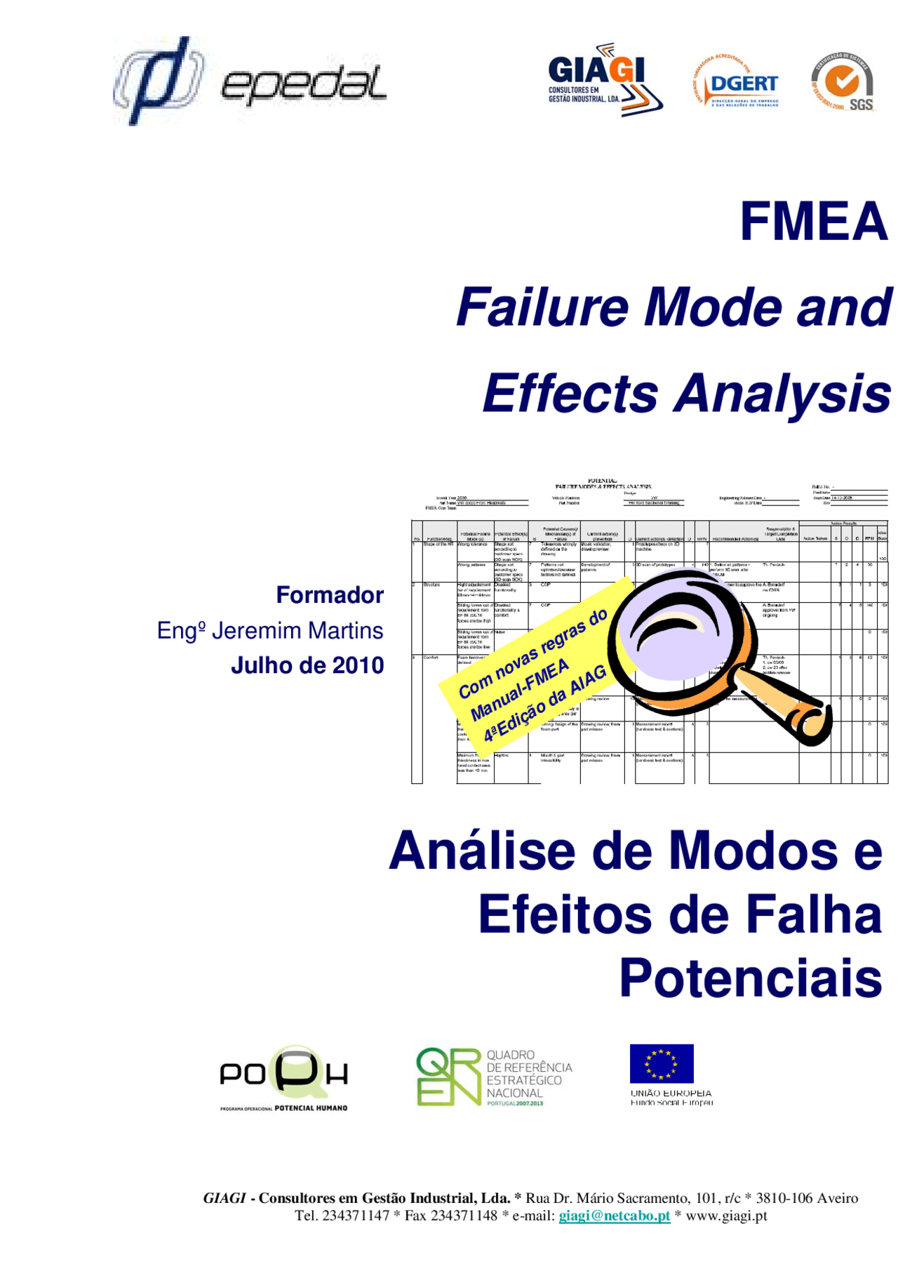 Fmea Como Criar Um Fmea Docsity