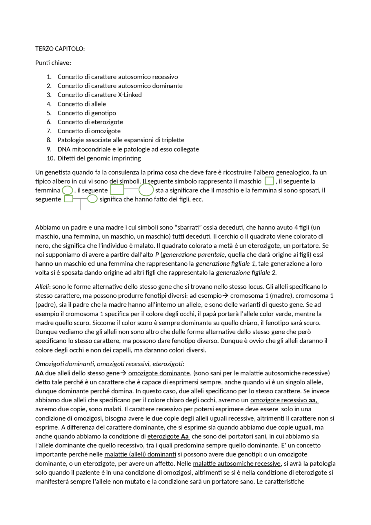 Genetica Del Modulo Biogenetica Docsity