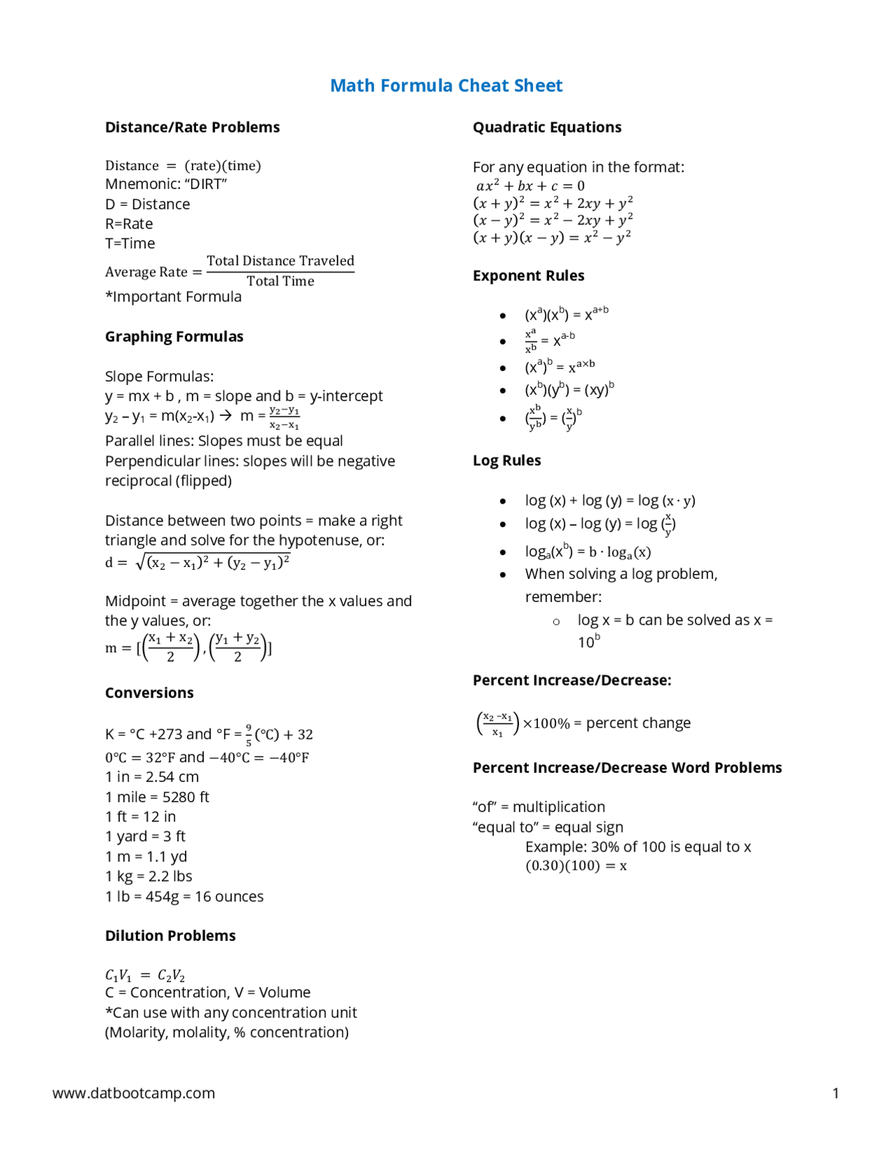 Math Formula Cheat Sheet Docsity math-formula-cheat-sheet-docsity