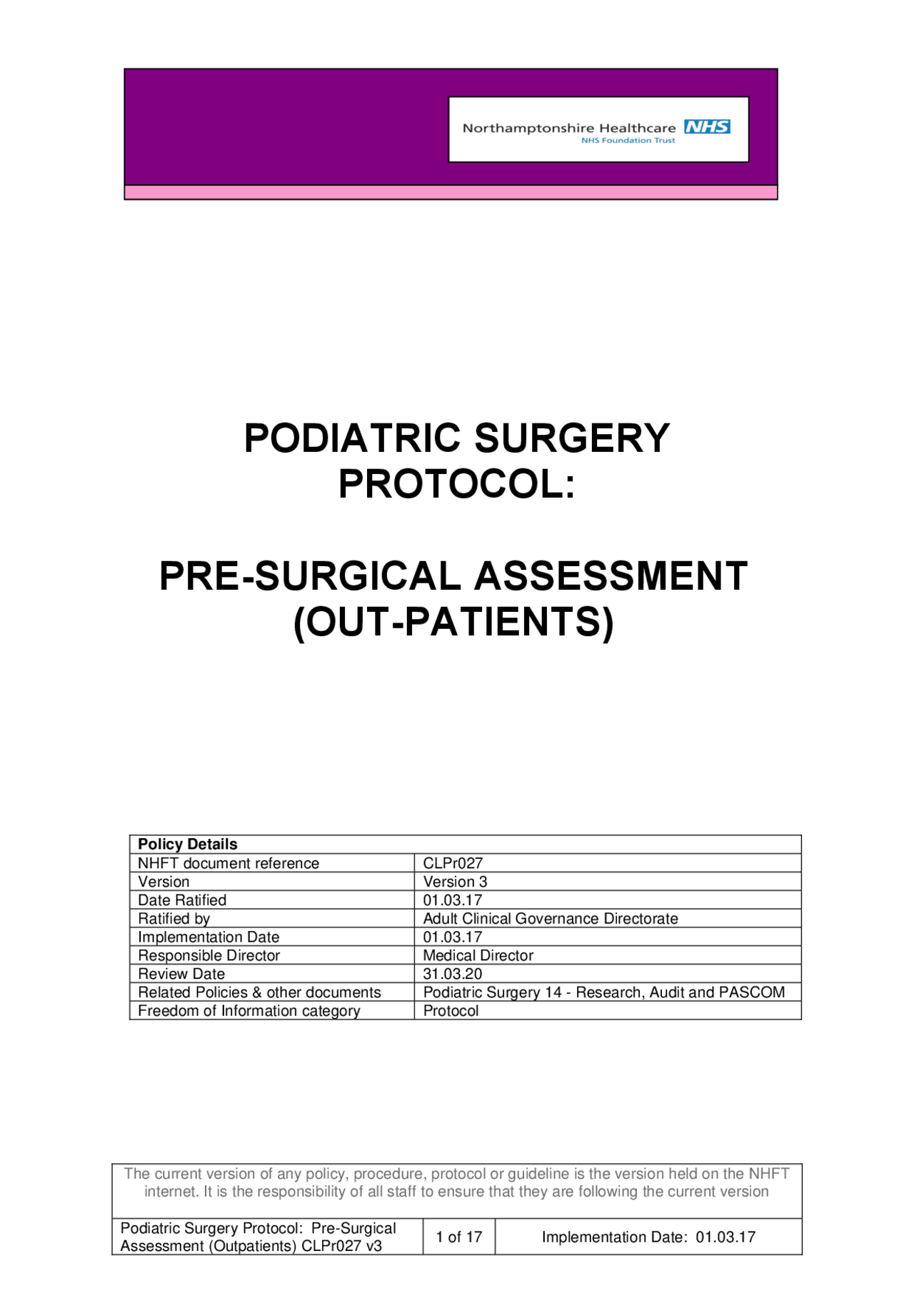 Podiatry surgery general concept - Docsity