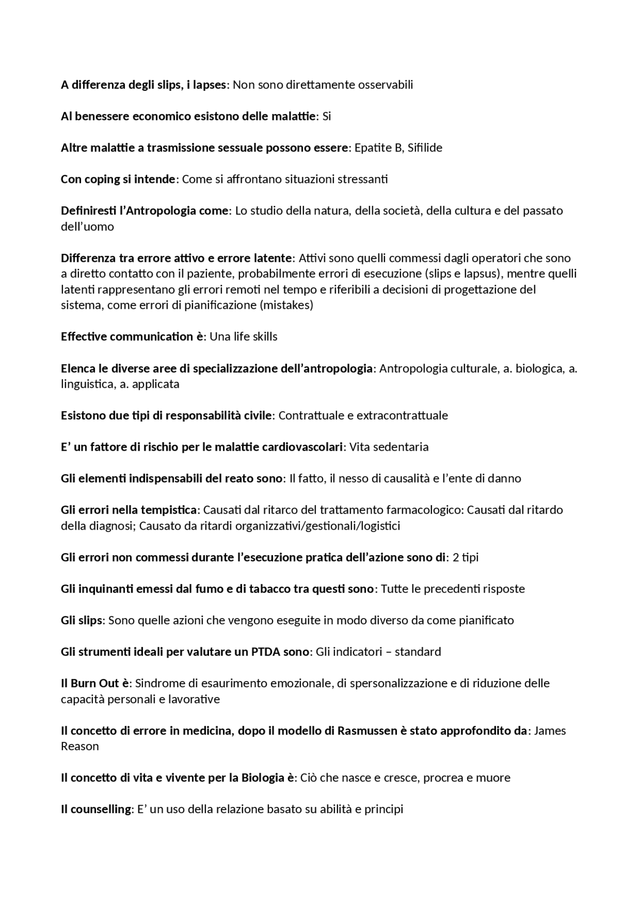 Anatomia Unipegaso Conoscenze Di Base Docsity