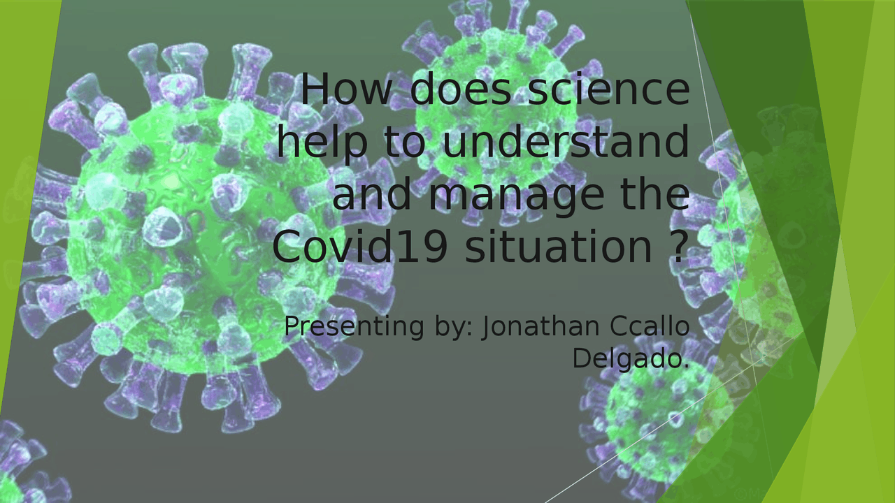 Ensayo How does science help to understand and manage. - Docsity