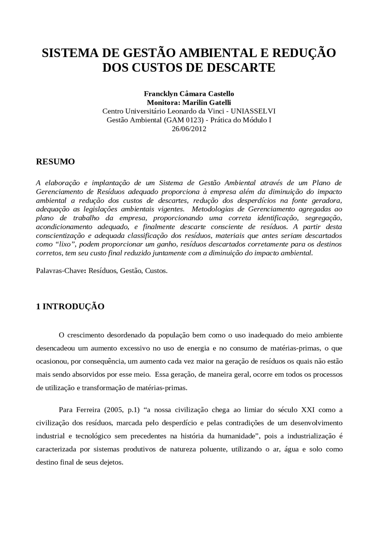 Paper1 Gestão Ambiental Docsity