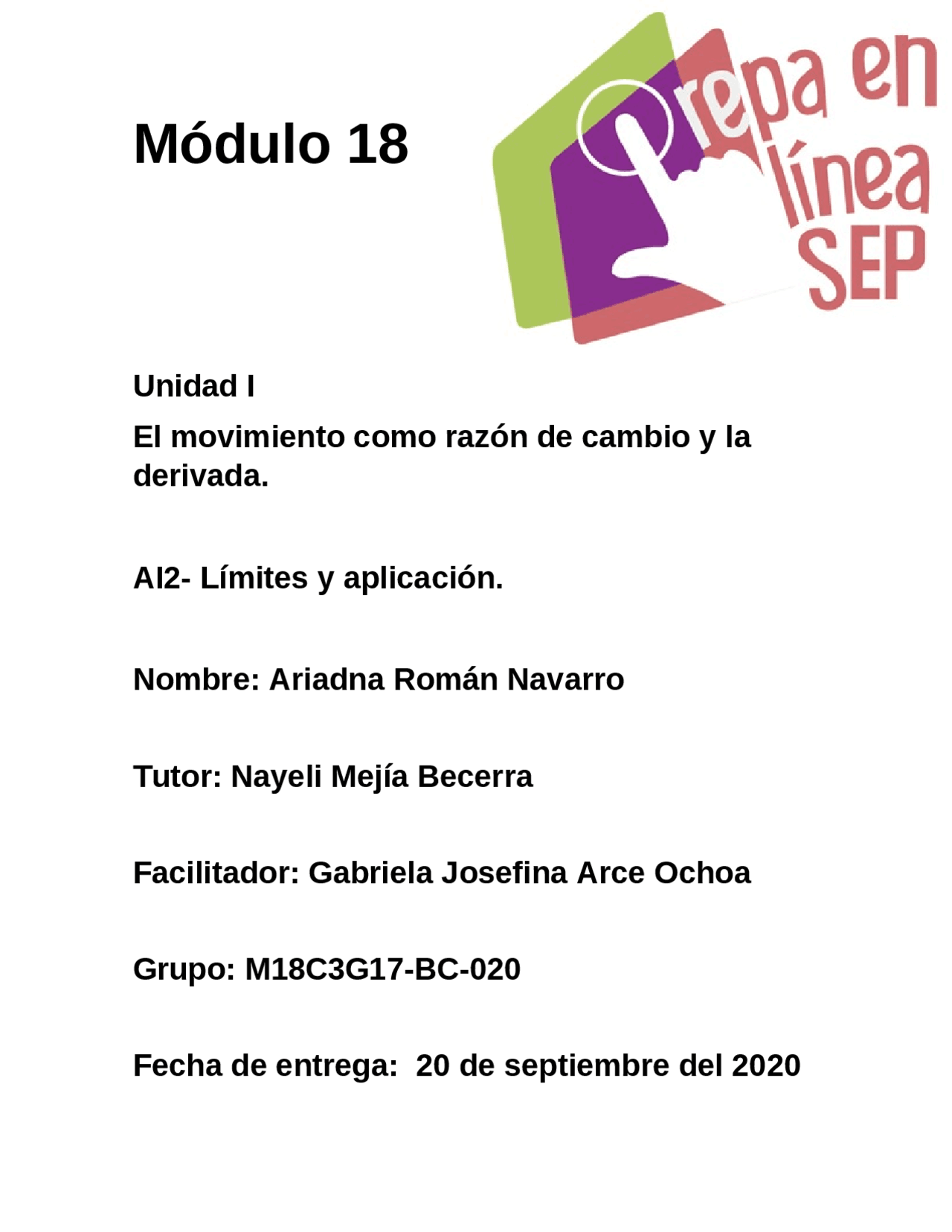 Modulo 18 Actividad 2 Ejercicios De Matemáticas Docsity
