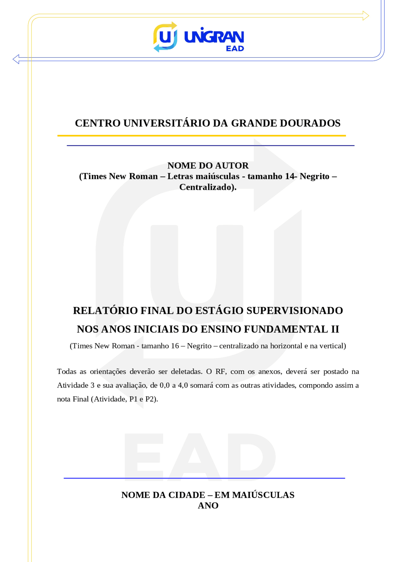 Estagio Final Unigran Docsity