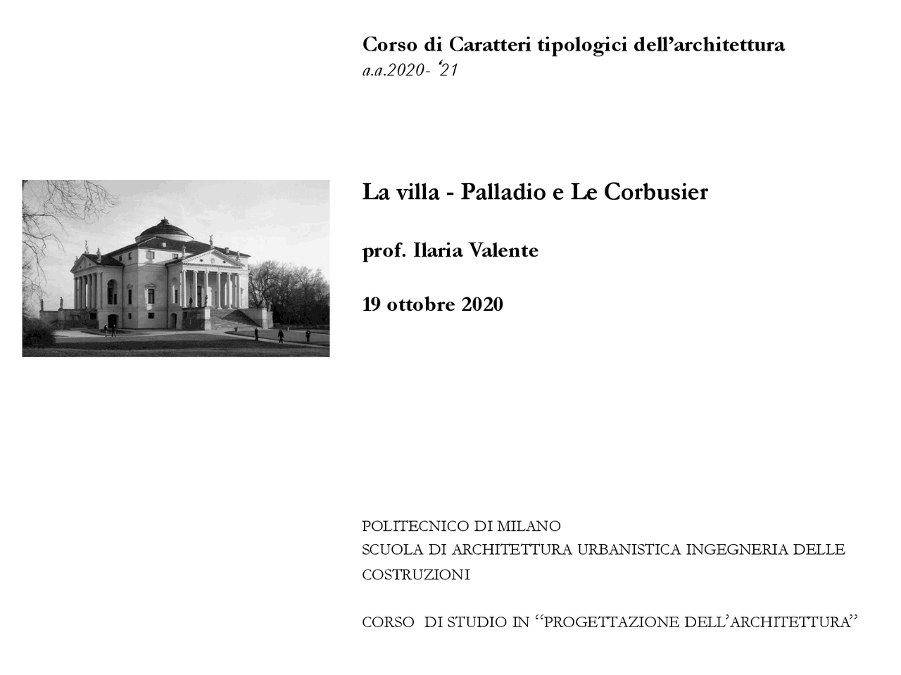 Caratteri Tipologici Architettura Docsity