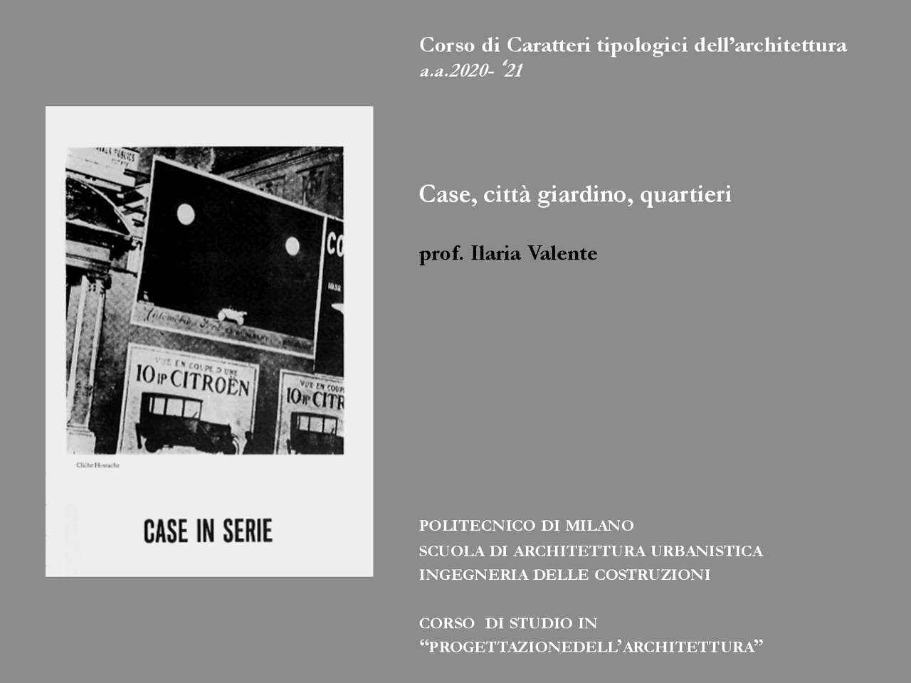 Caratteri Tipologici Architettura Docsity