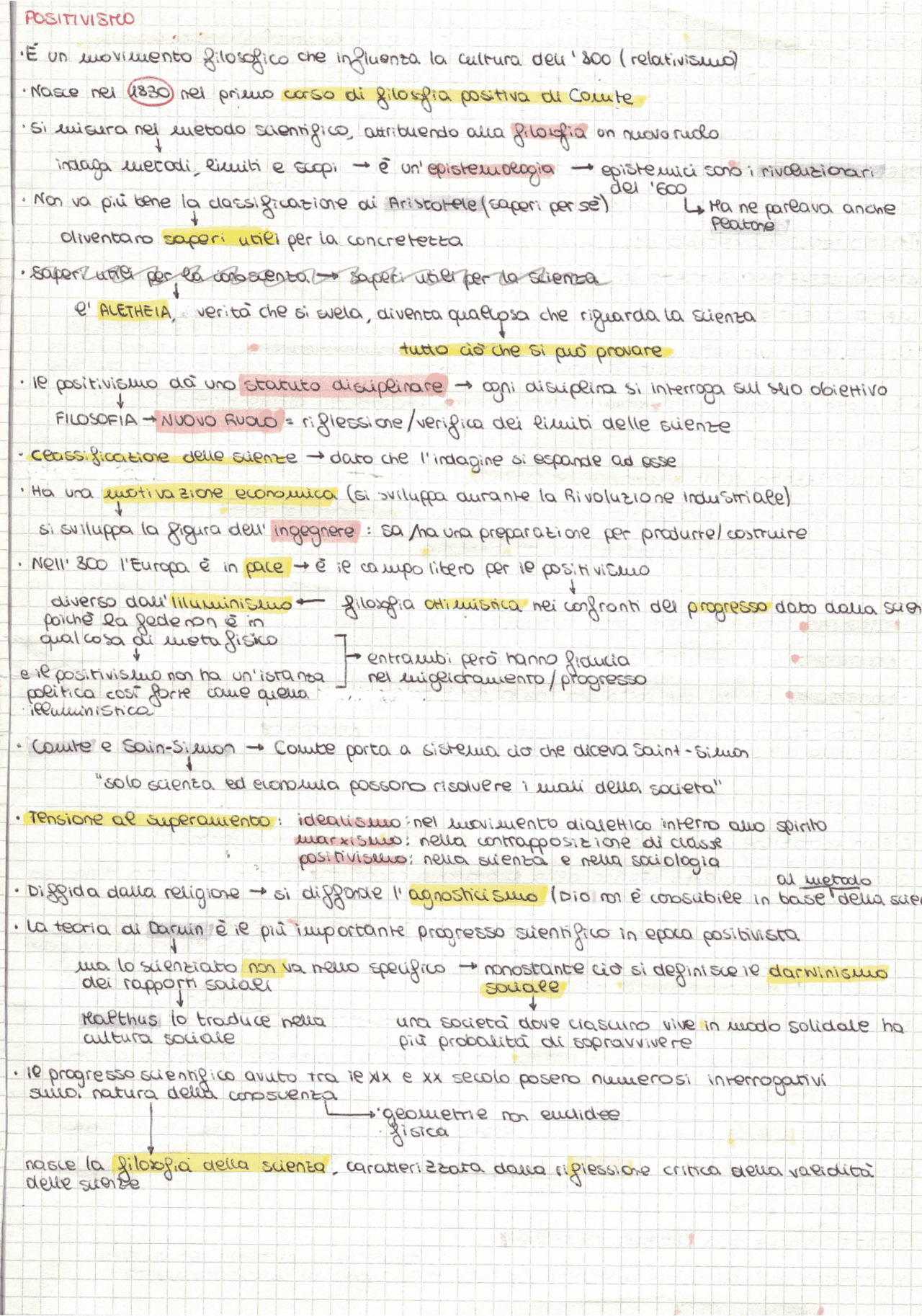 Positivismo Comte E Max Weber Docsity