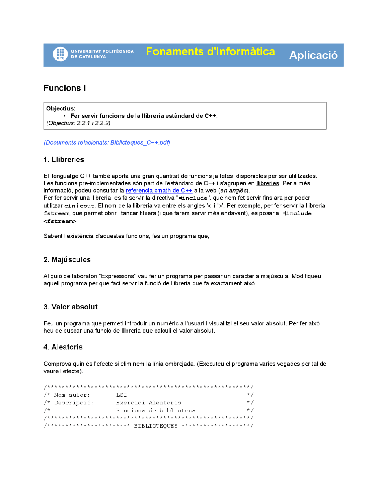 Laboratorio Funciones Calcul Docsity