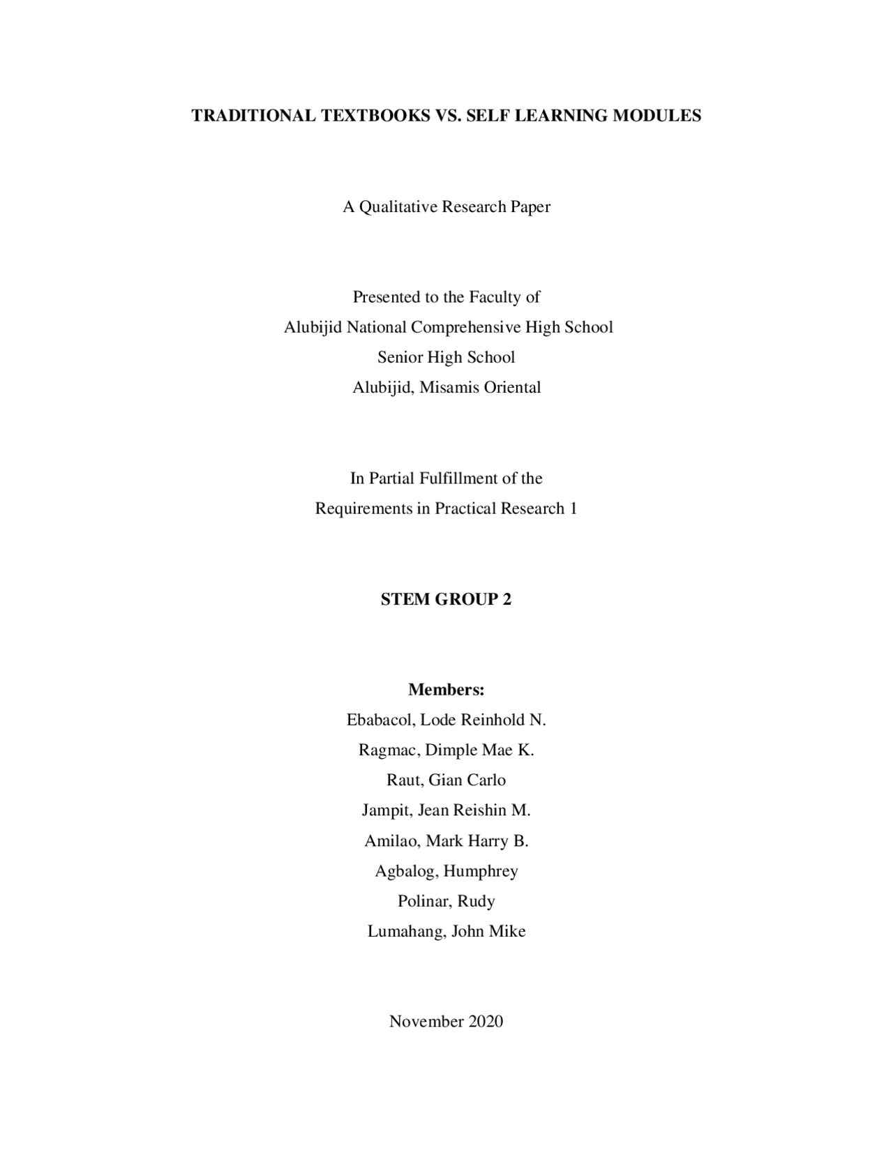Traditional Textbooks VS. Self-Learning Modules | Study Guides ...