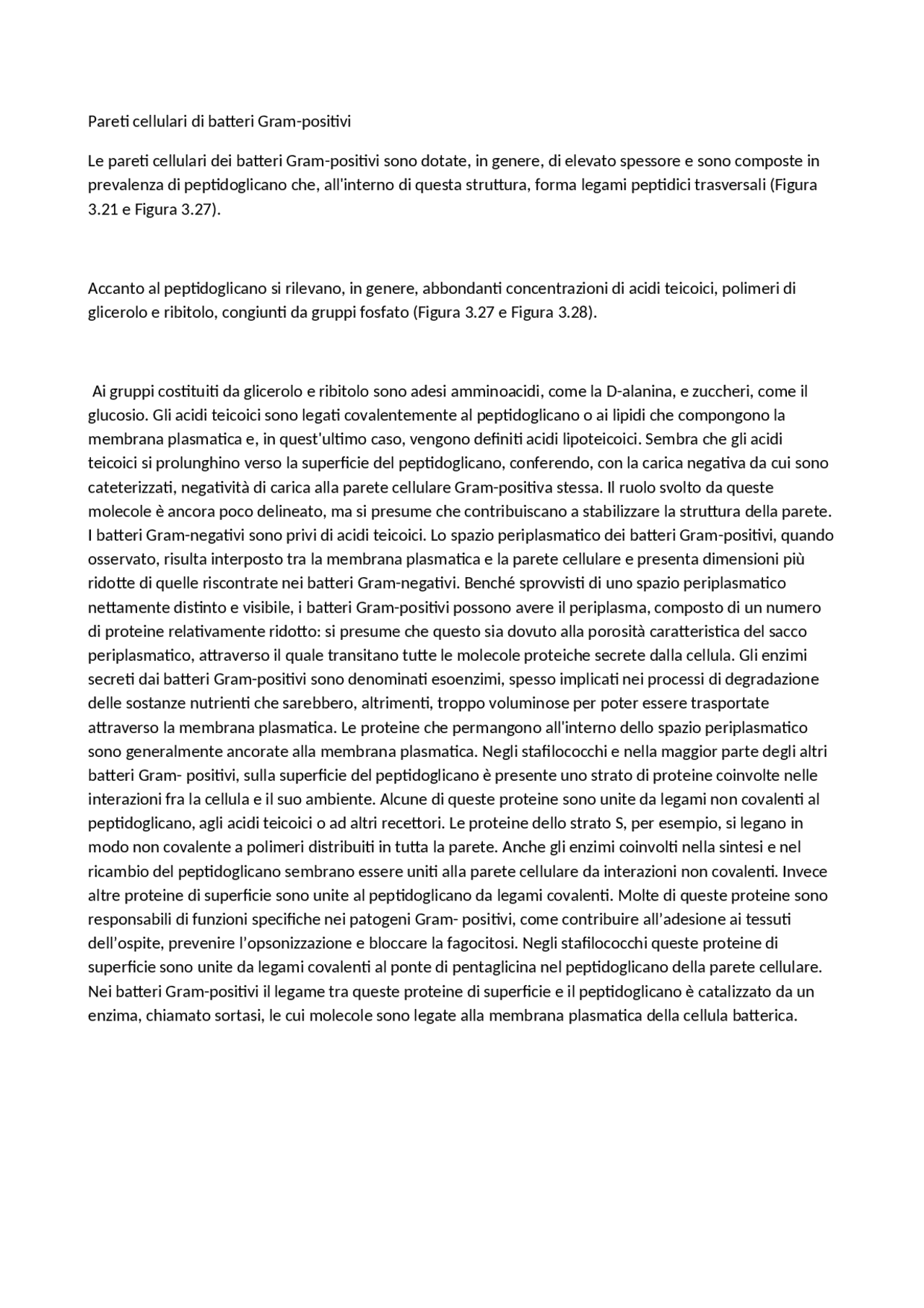 Pareti Cellulari Di Batteri Gram Docsity