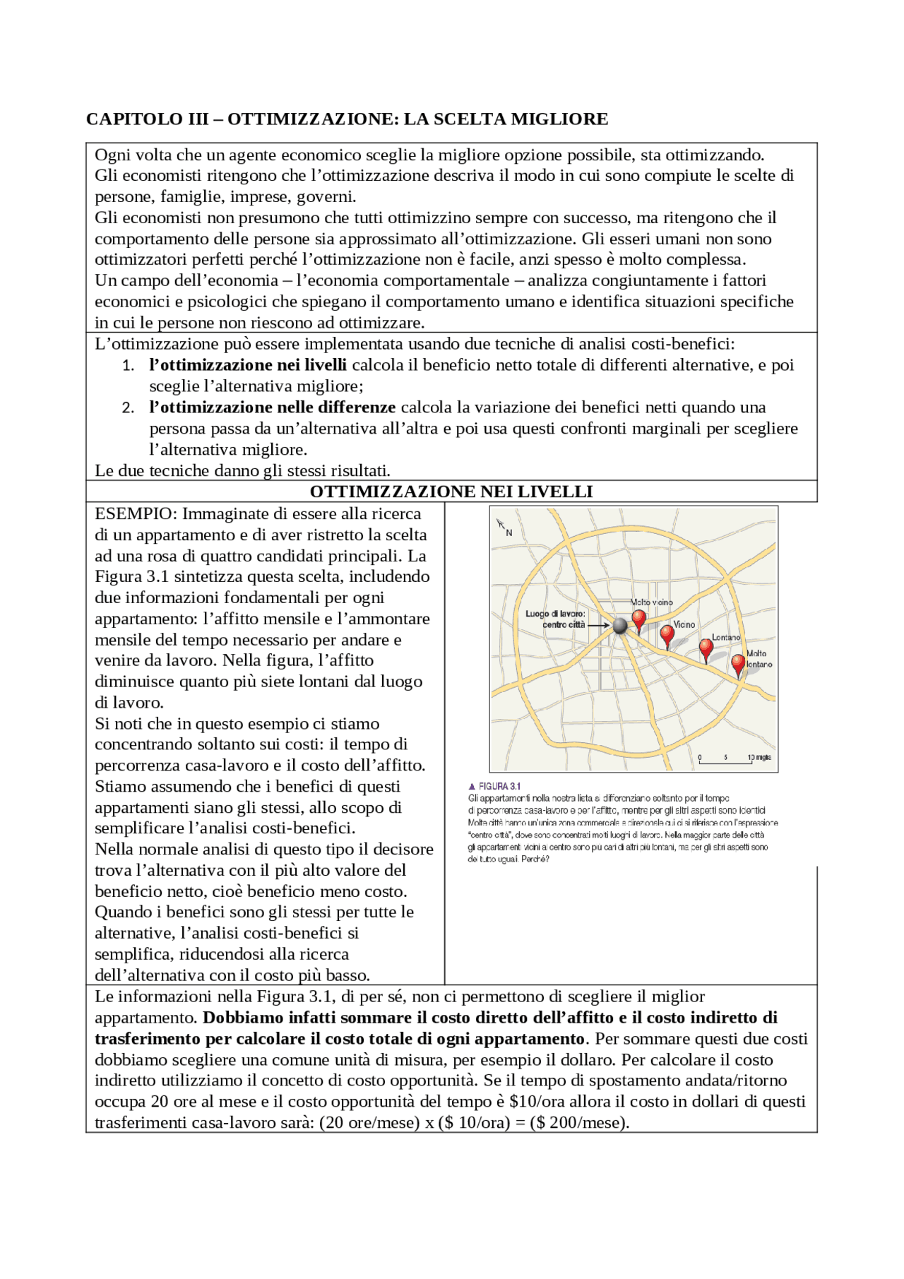 Cap. 3 - OTTIMIZZAZIONE: LA SCELTA MIGLIORE - Docsity