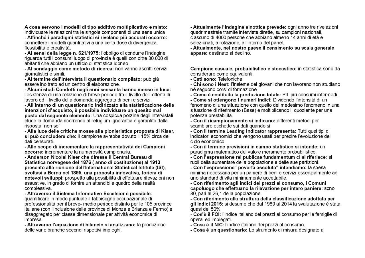 Domande Esame Statistica Economia Pegaso Prove Desame Di Statistica
