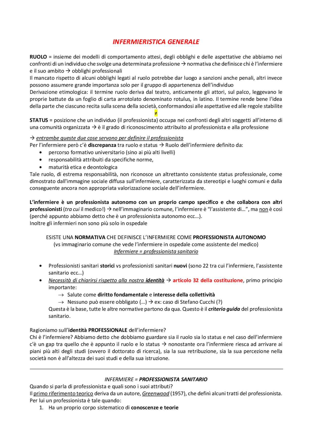 Appunti Per Infermieristica Dispense Di Anatomia Docsity