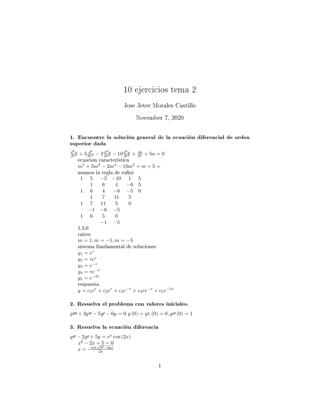 Calculo Ejercicios Resueltos Y Formulas Apuntes De Cálculo Docsity