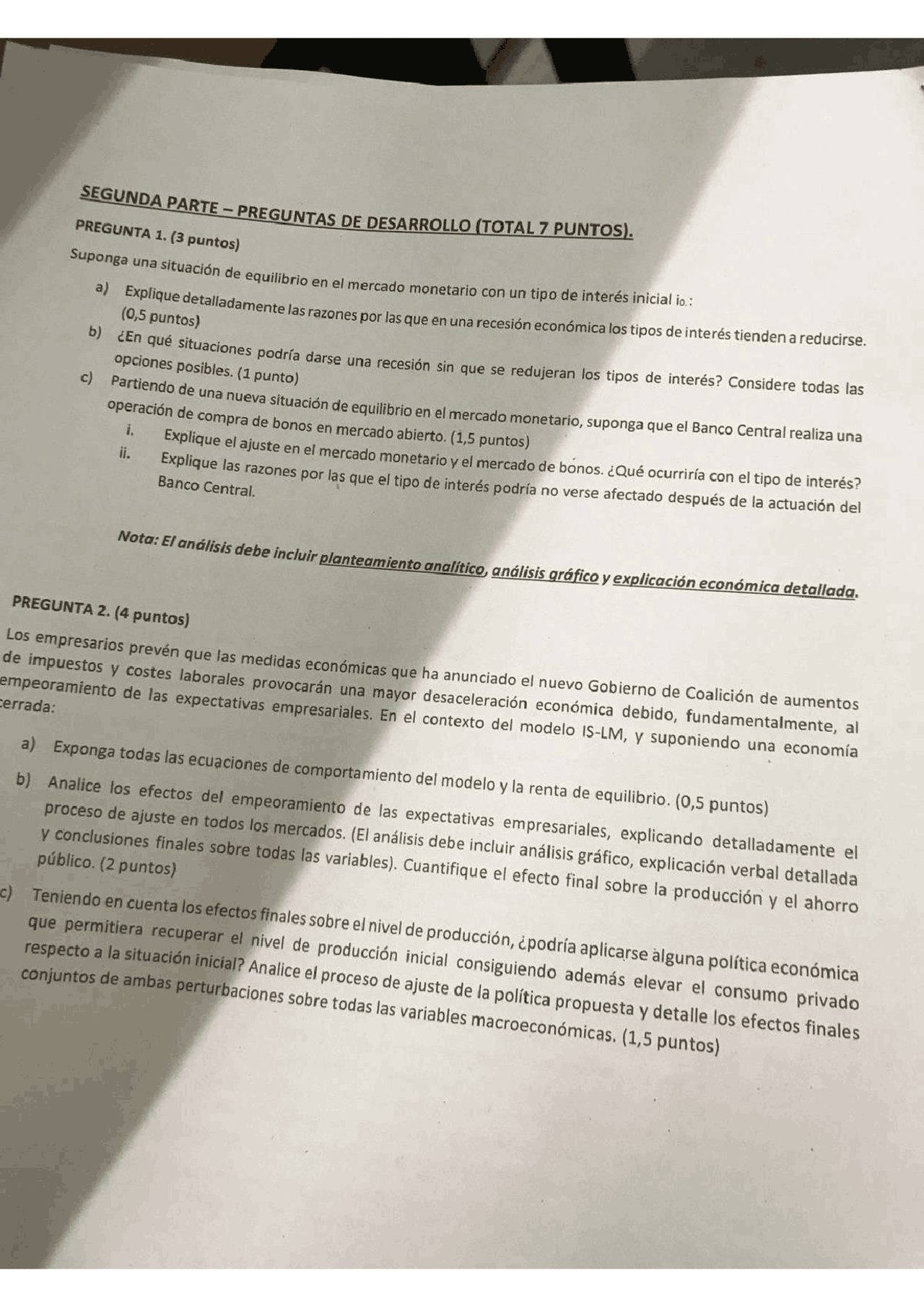 Examen Final Macro Cerrada 2019 Exámenes De Macroeconomía Docsity