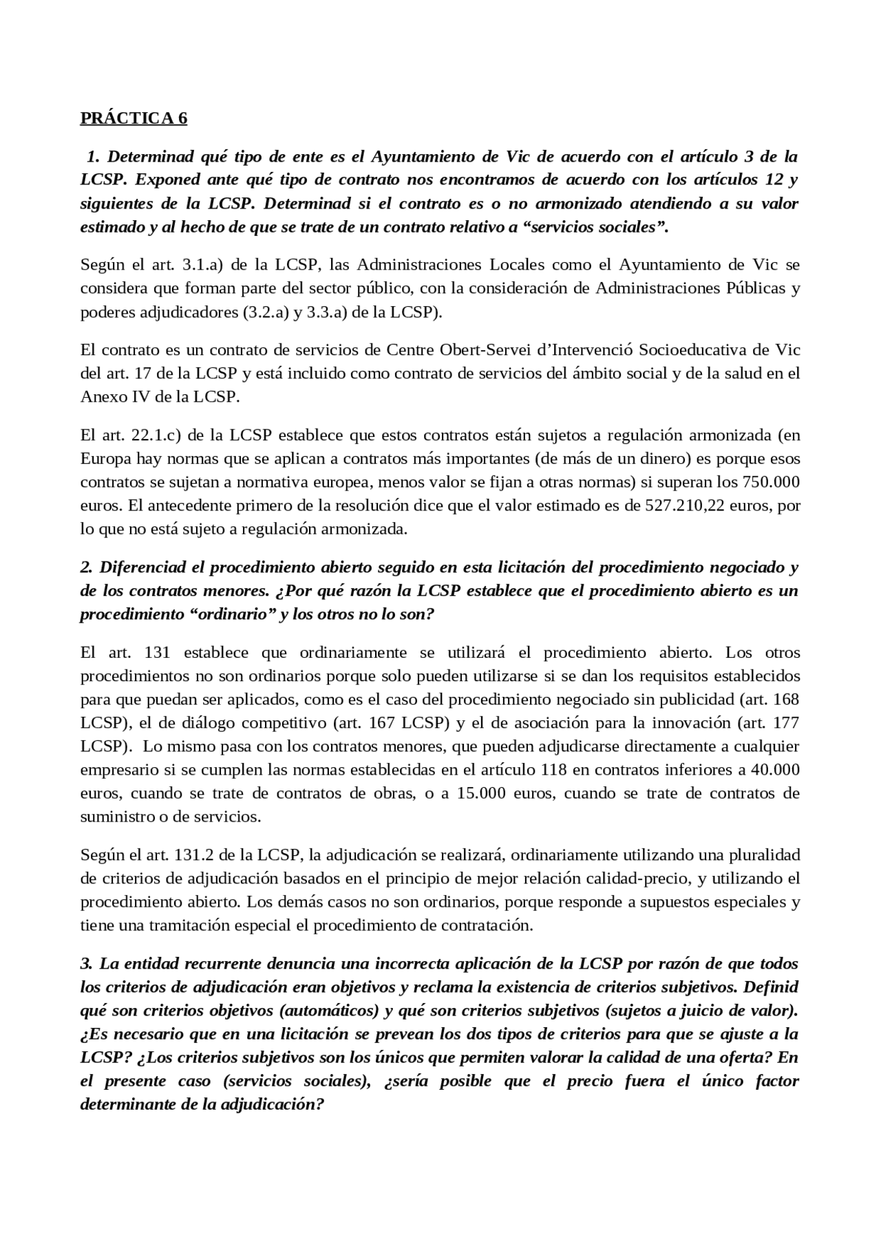 Contrato según LCSP: armonización, procedimientos y recursos especiales ...