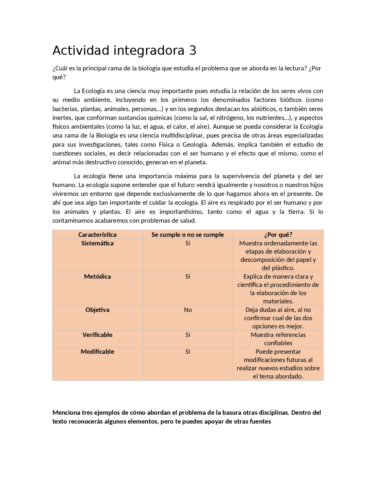 Modulo 3 actividad 3 | Apuntes de Matemáticas | Docsity
