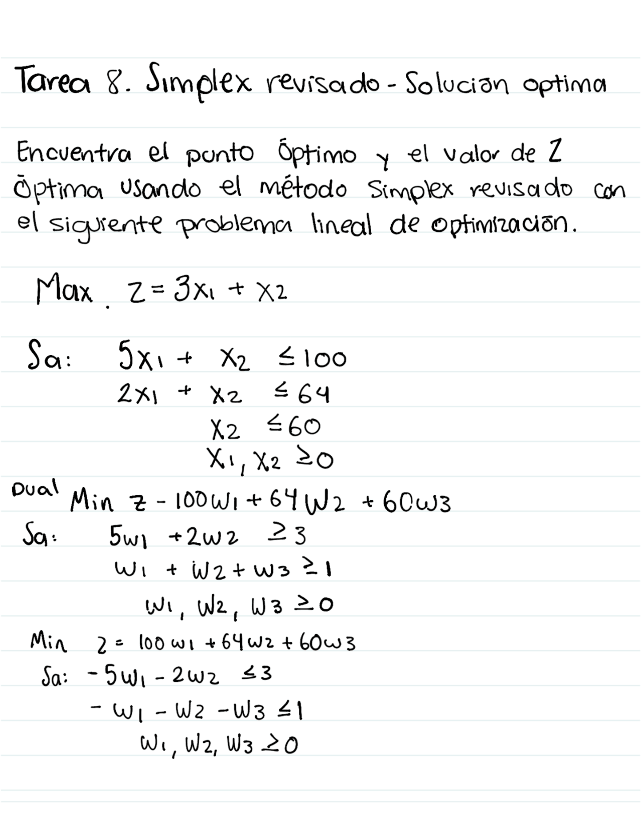 Ejercicio Simplex revisado - Docsity