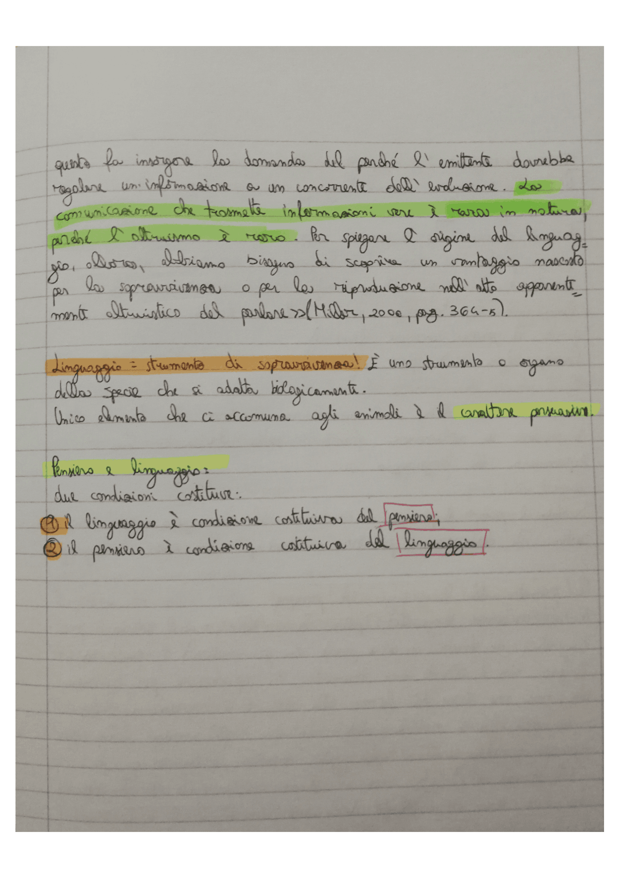 Scienze Cognitive Del Linguaggio Docsity