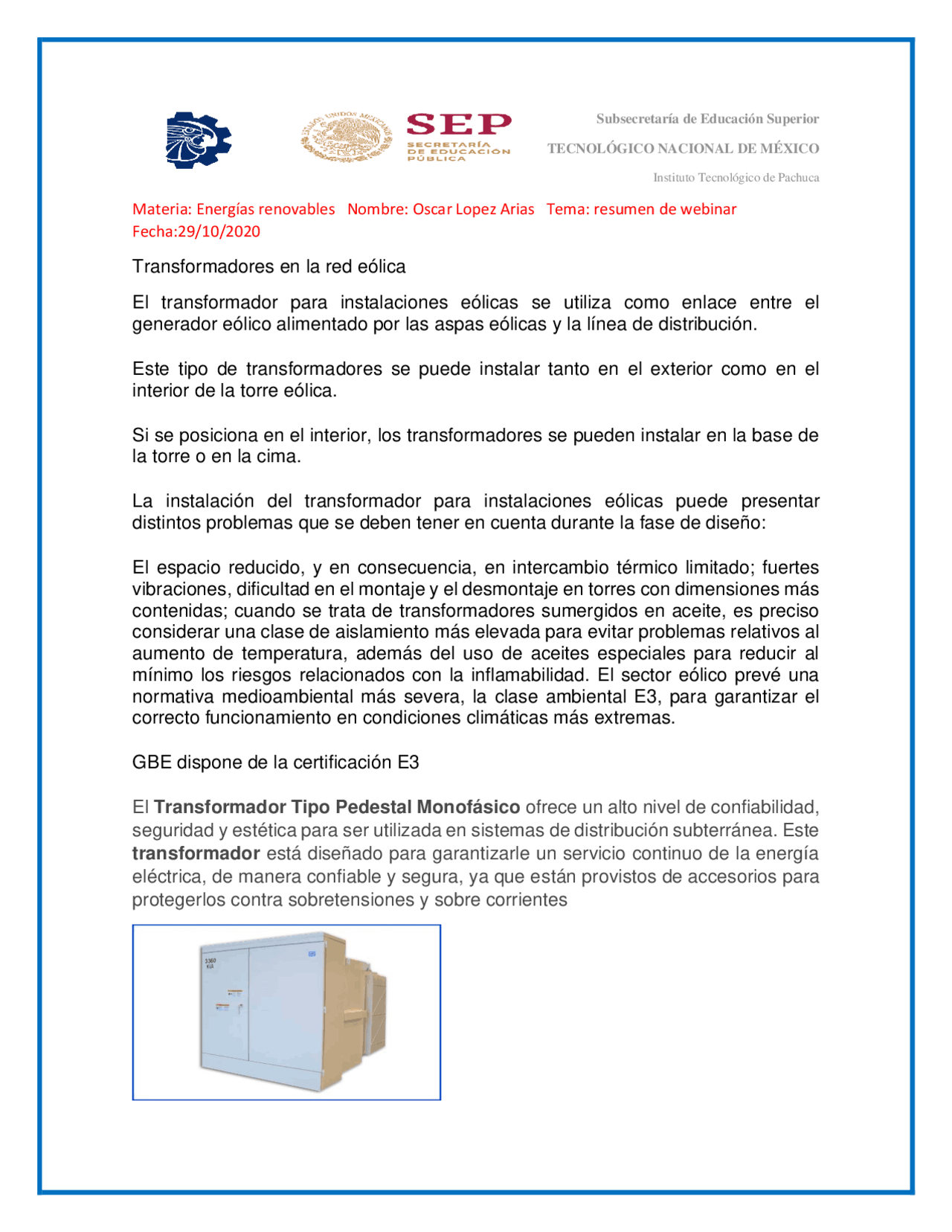 Energías Renovables 2020 Docsity