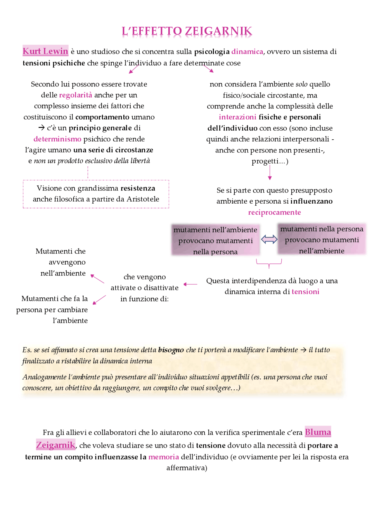 Esperimenti Di Psicologia Riassunti Docsity